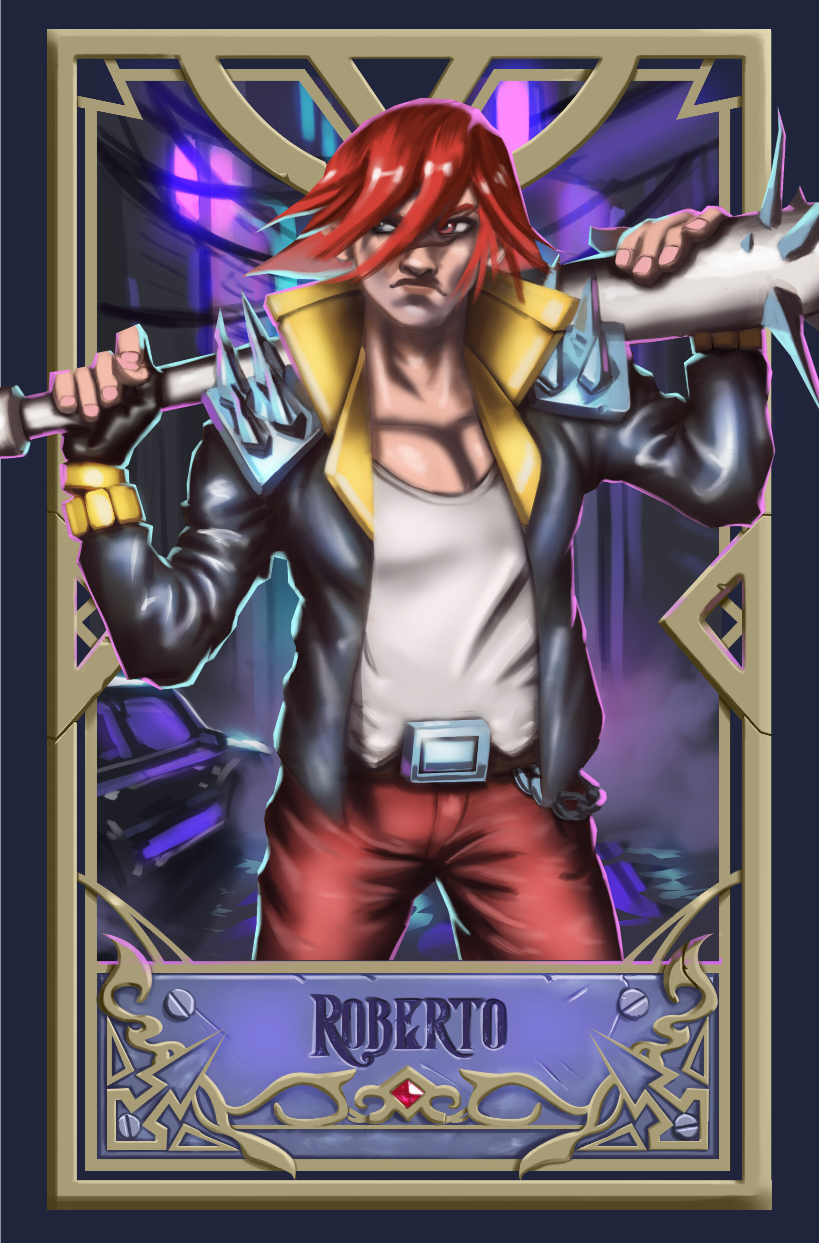 ArtStation - Project card redesign - characters - roberto