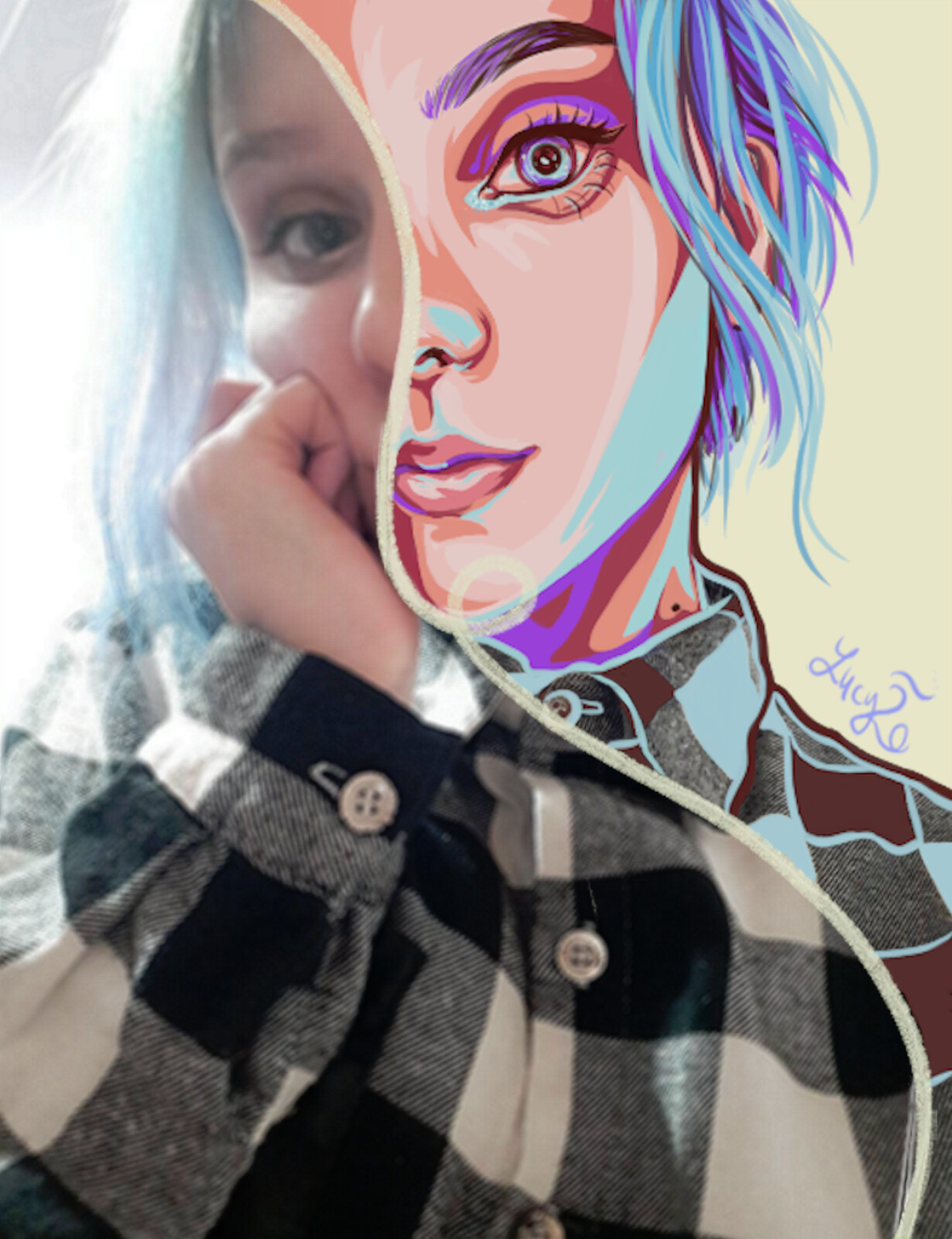 ArtStation - „Toon me" self portrait