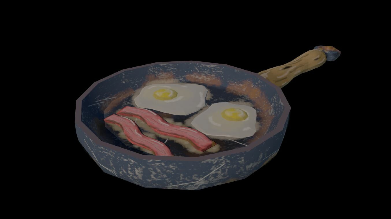 ArtStation - Stylized Frying Pan - Low Poly Model