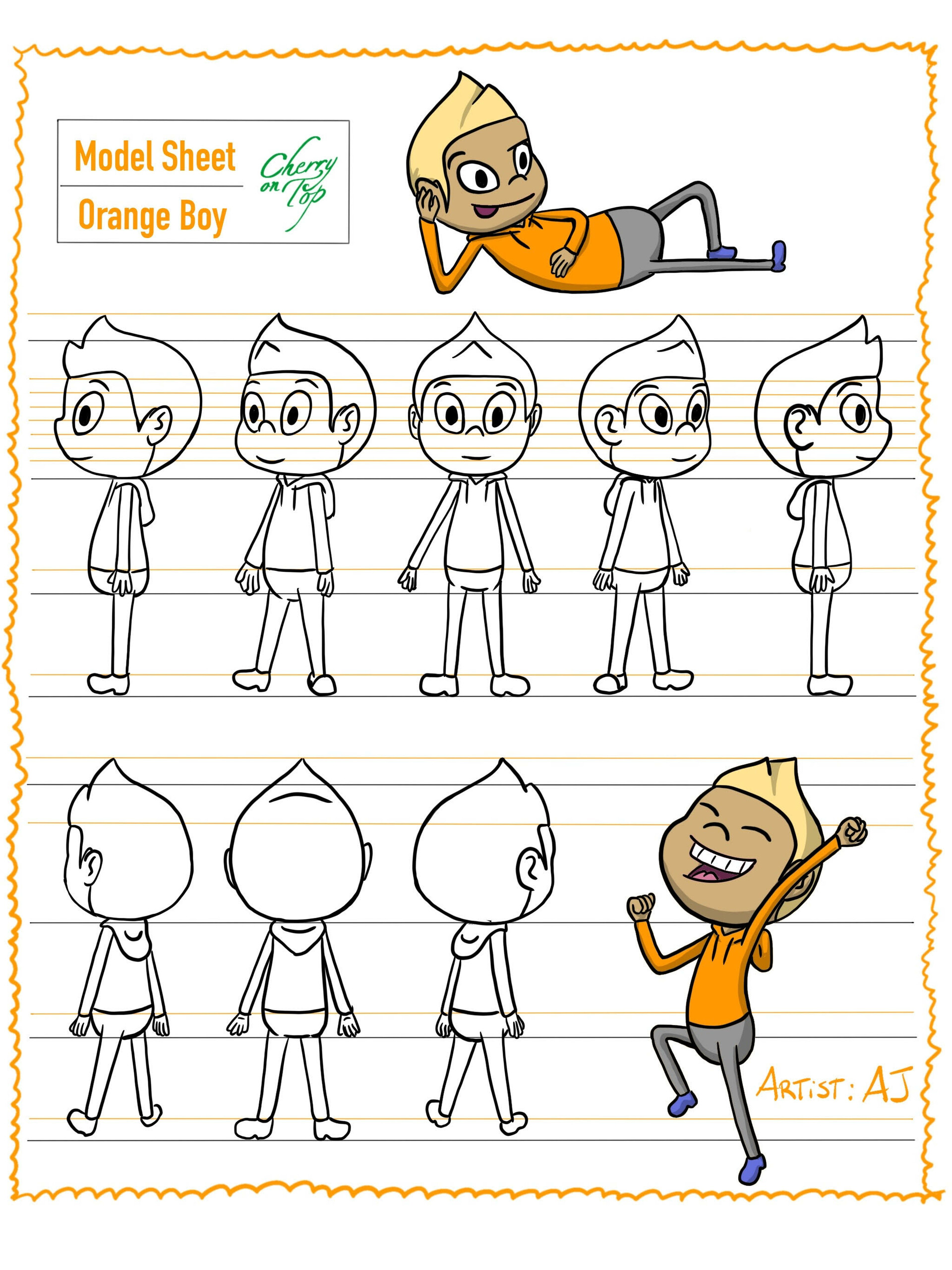 AJ Blake - Cherry on Top Character Designs