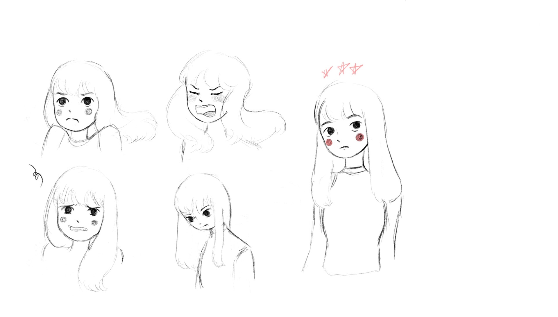 Clarice Natasha (AllyClarry) - Character Sheet Concept Art (By The Sea - 2019)