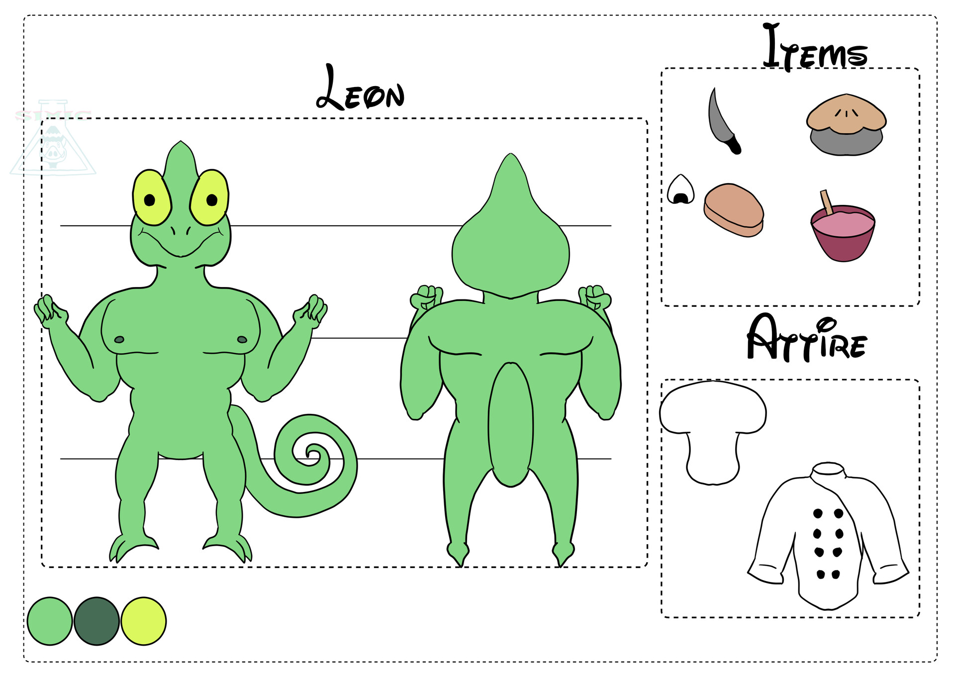 ArtStation - Leon the chameleon