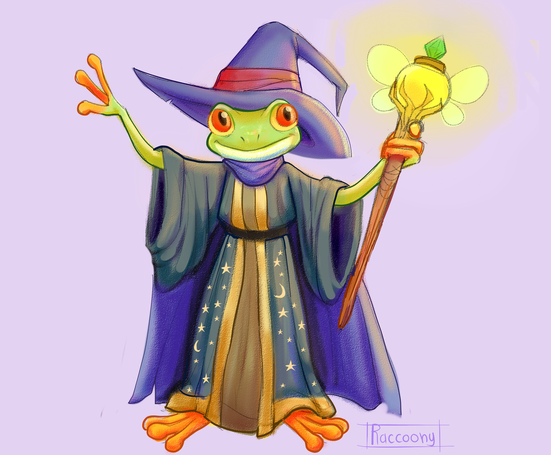 ArtStation - Wizzard Frog