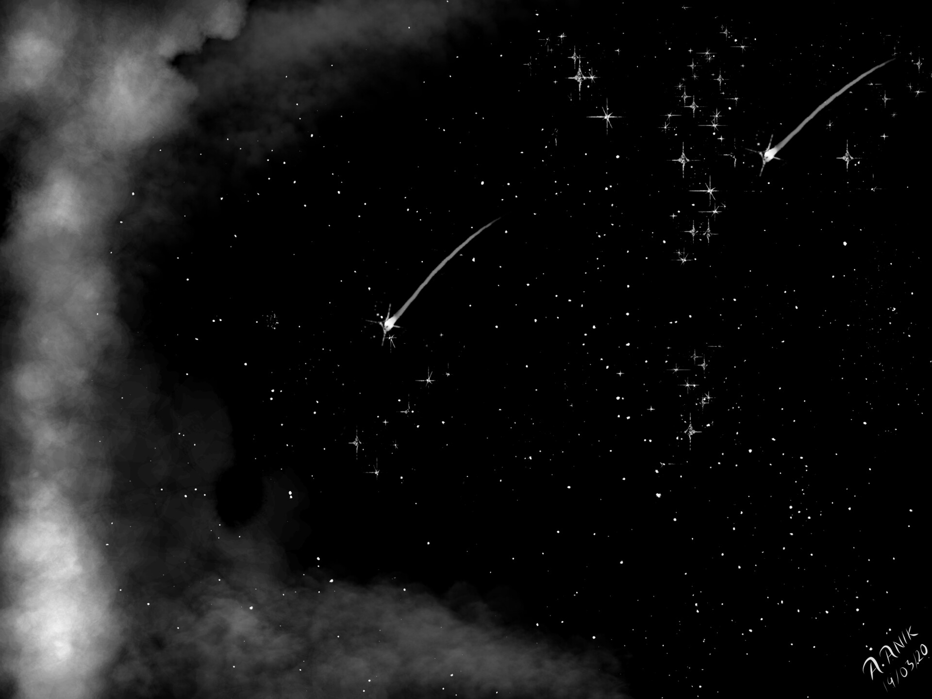 ArtStation - Imagine a night sky without light pollution.