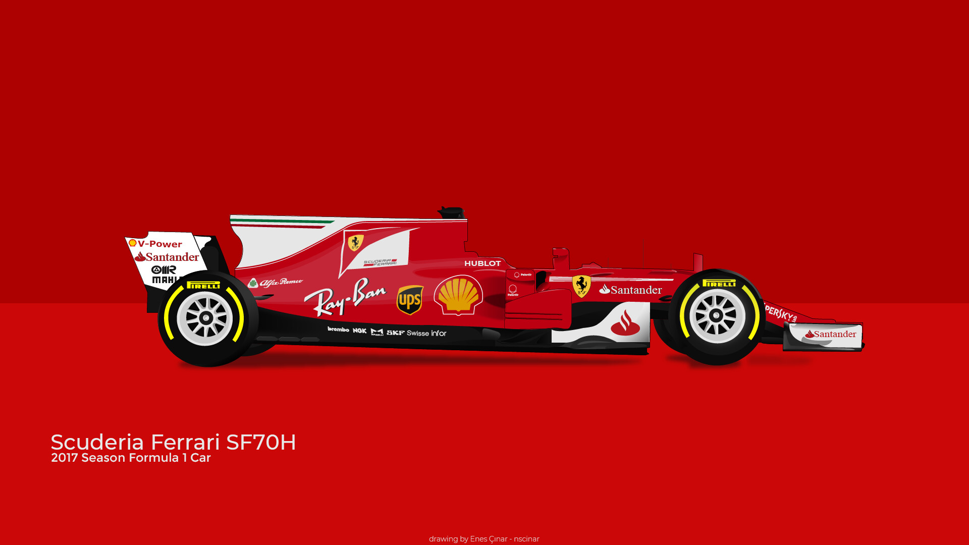 ArtStation - Scuderia Ferrari SF70H Illustration