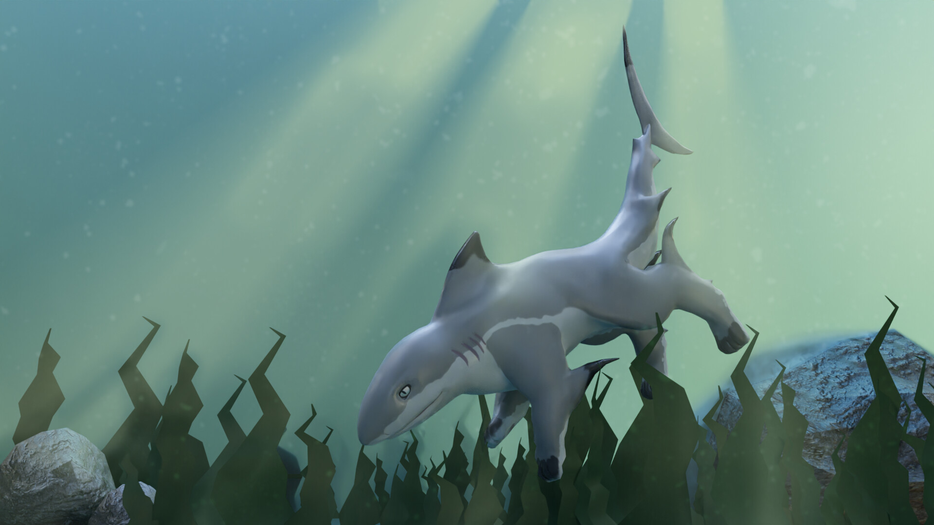 ArtStation - 3D reef shark puppy