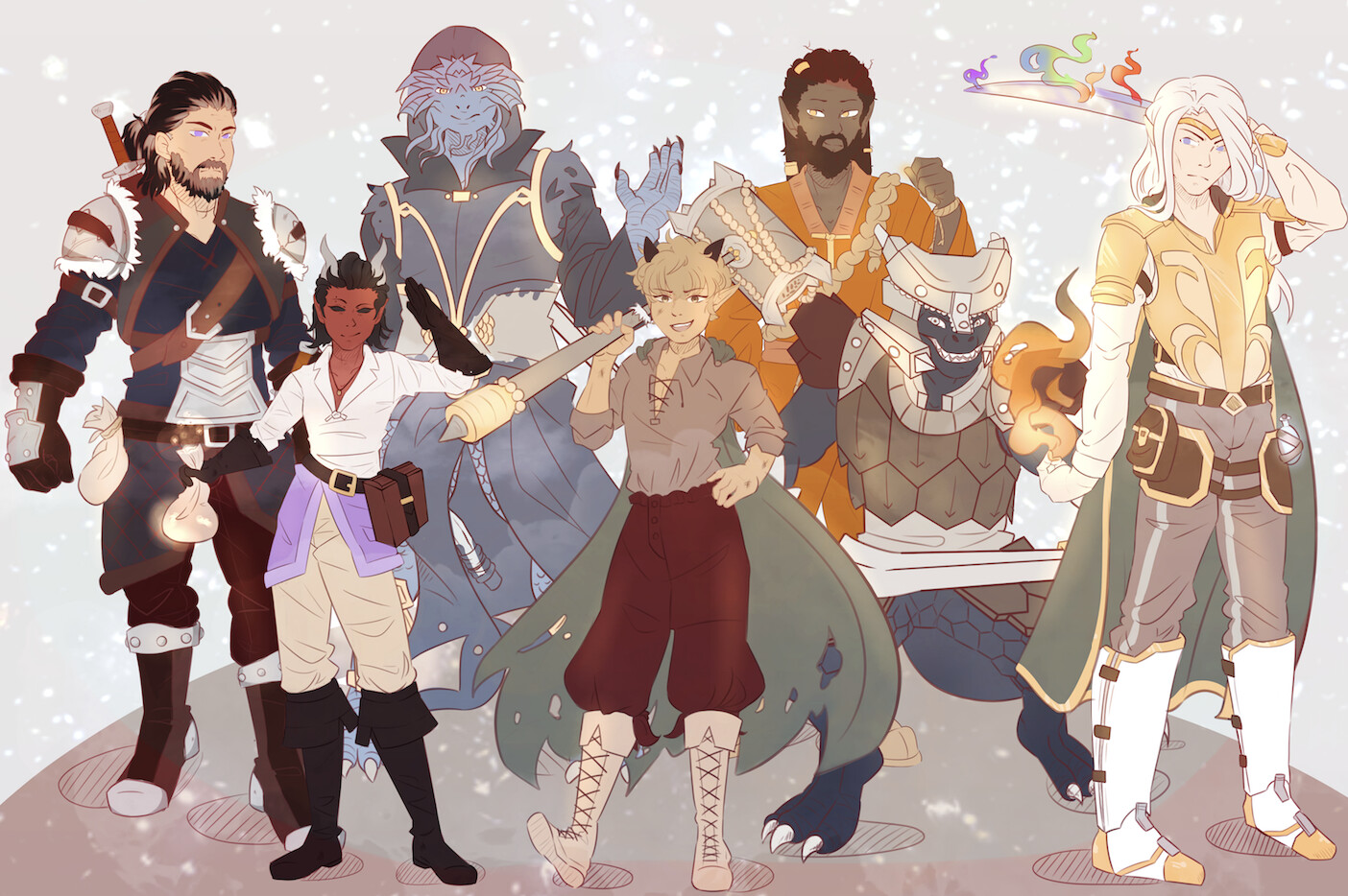 ArtStation - Vulcan and Party designs