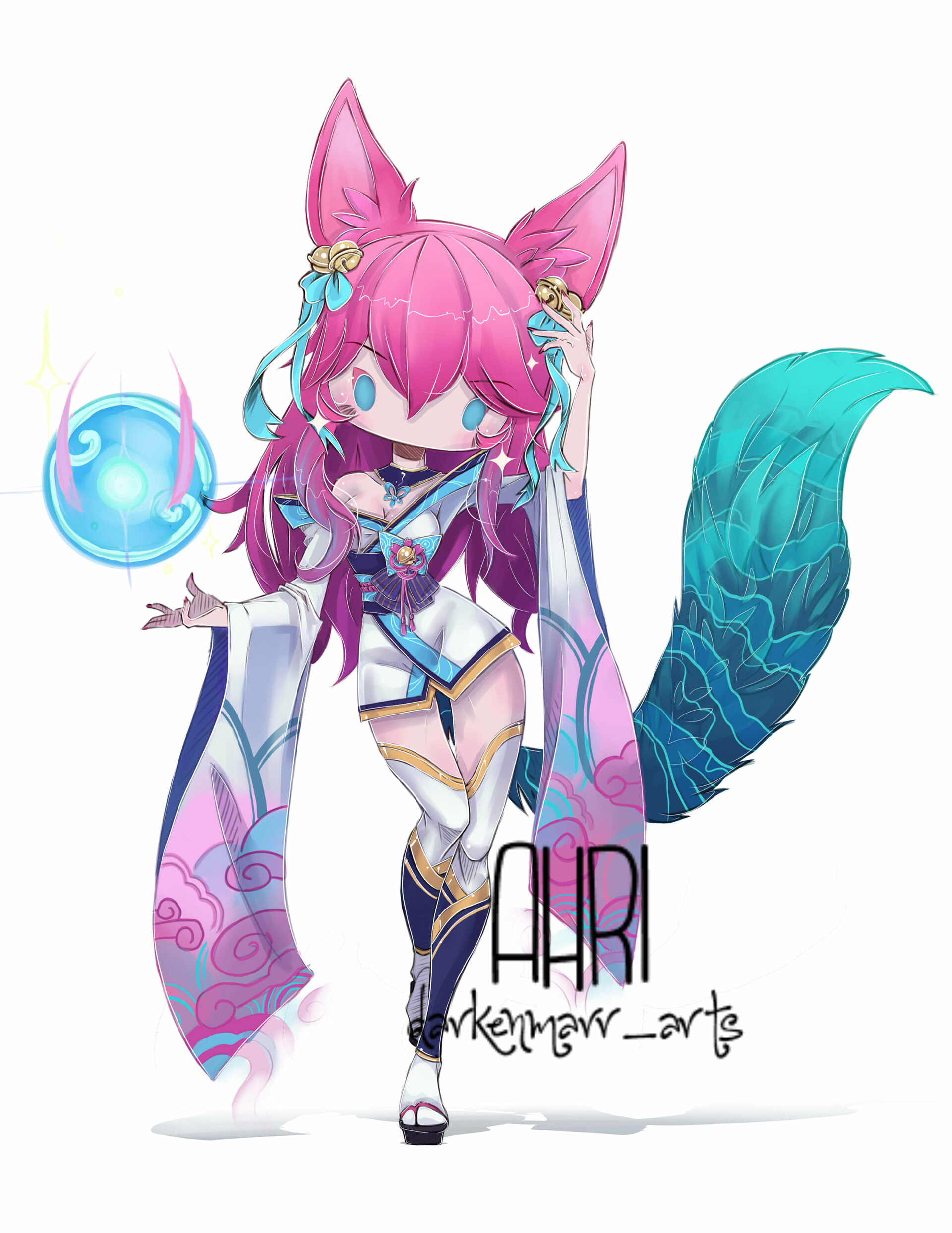 ArtStation - Ahri Spirit Blossom fanart