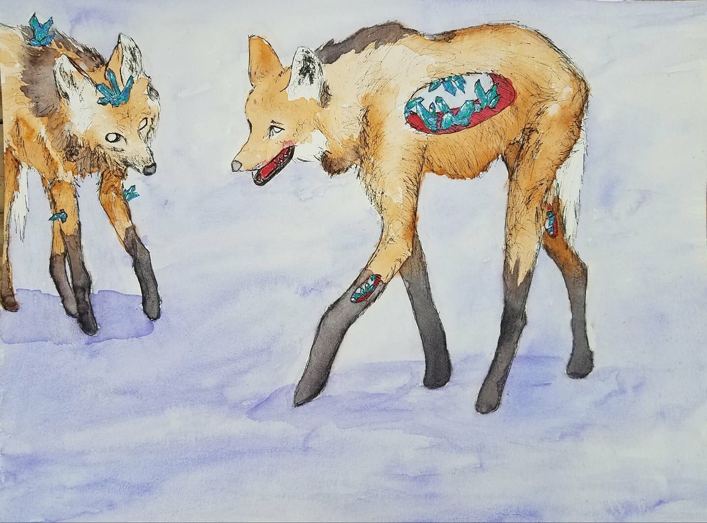 ArtStation - Maned Wolves