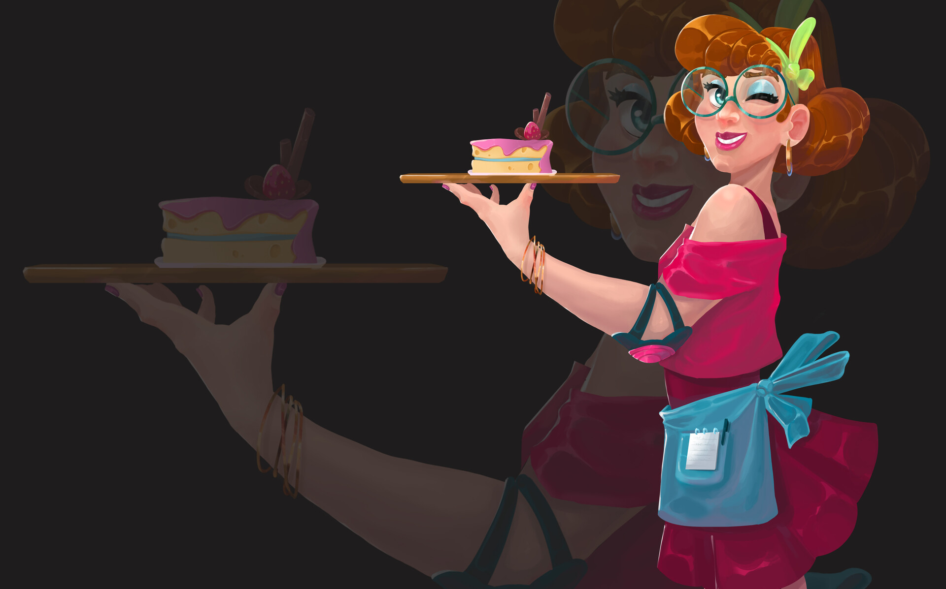 ArtStation - Character design - Waitress