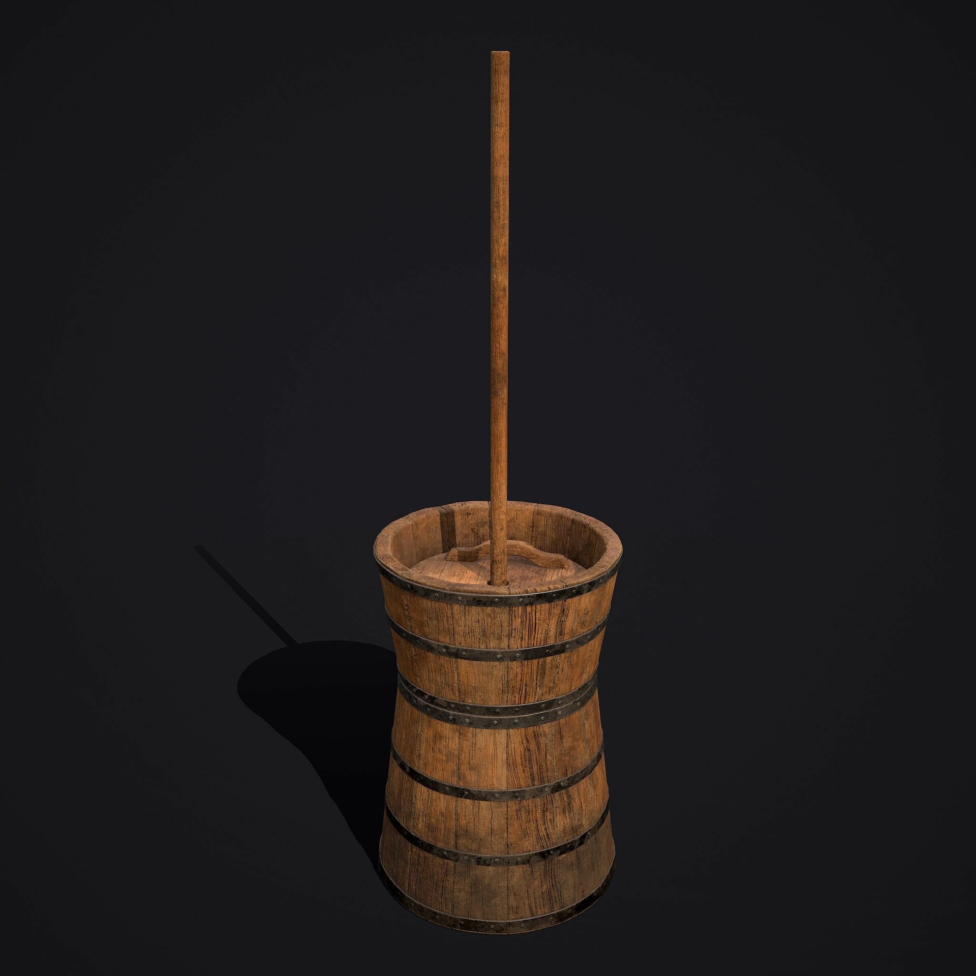 ArtStation - Medieval Butter Churn
