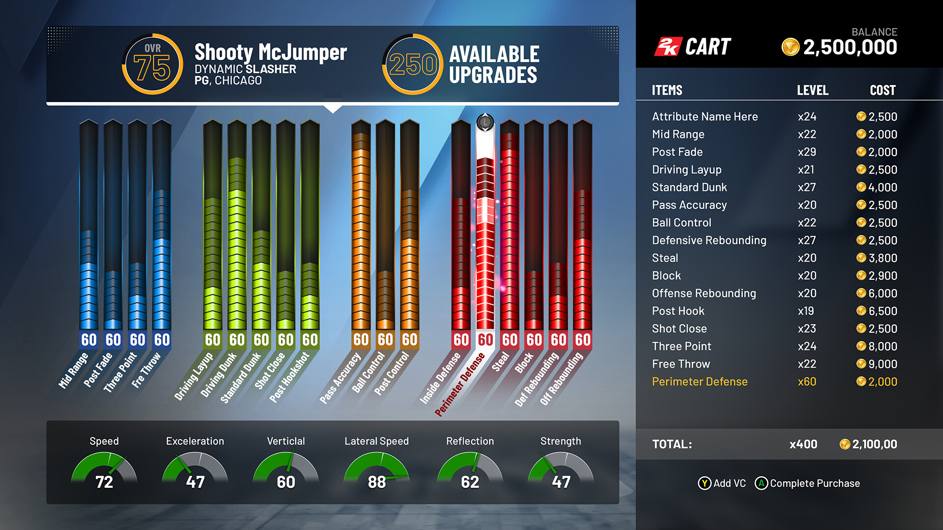 Zhen X. Tan (Julian) - Game UI (NBA 2K20)