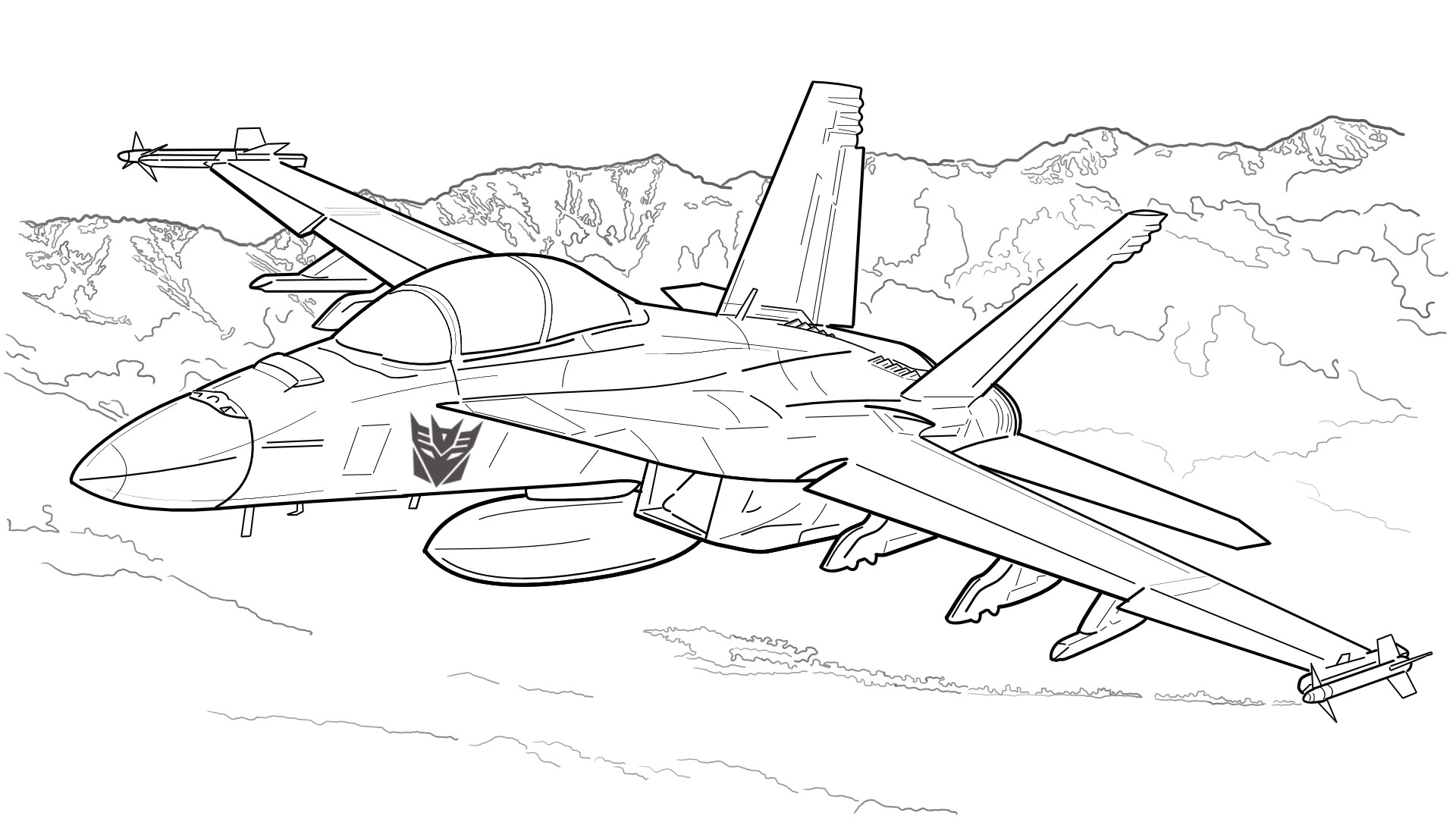 f18 coloring pages