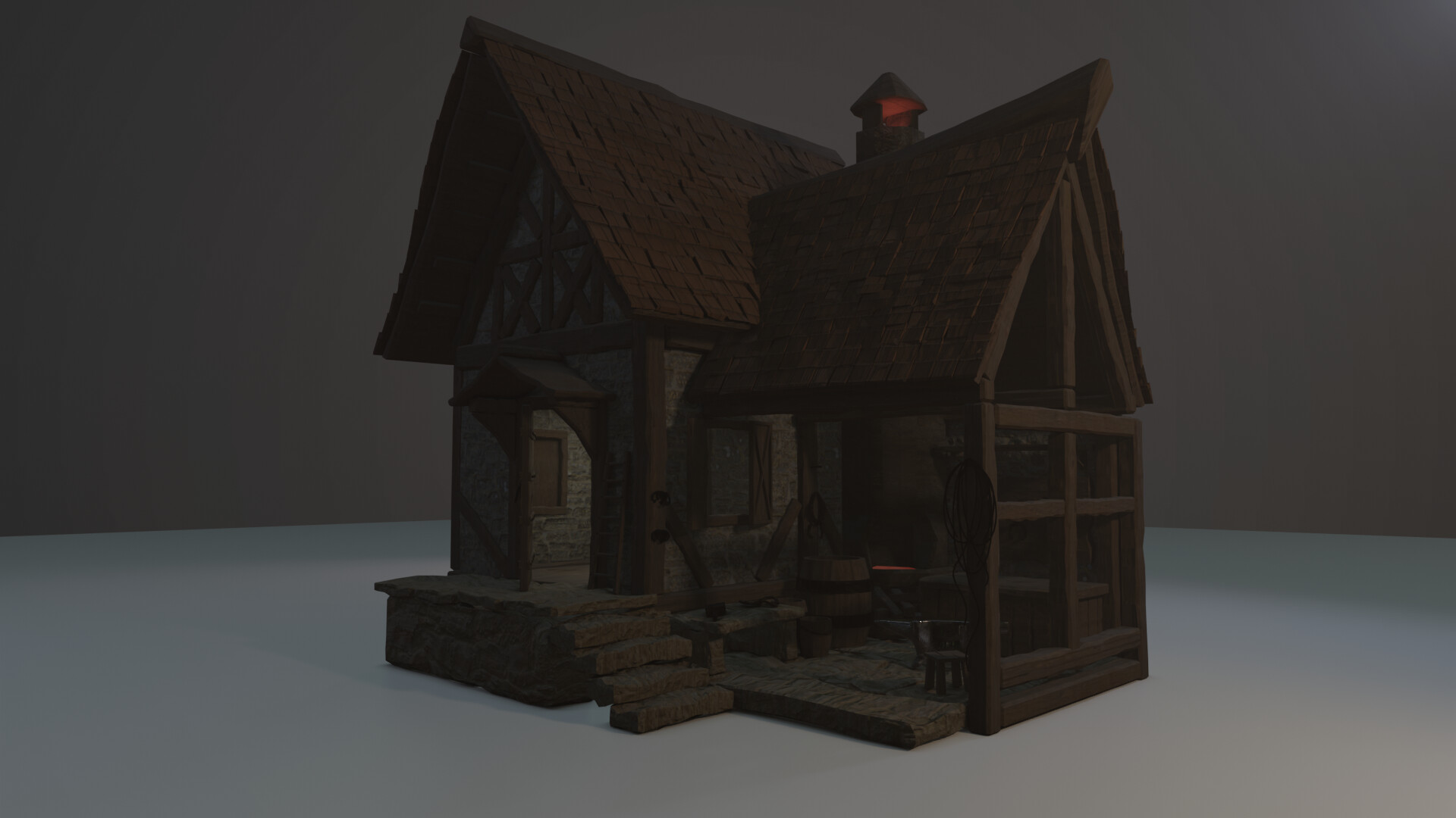 ArtStation - Medieval Blacksmiths Shop