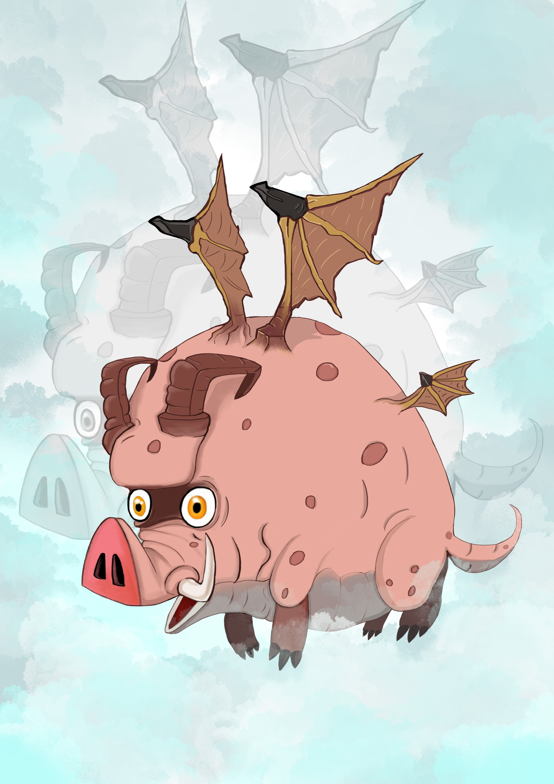ArtStation - Flying Pig