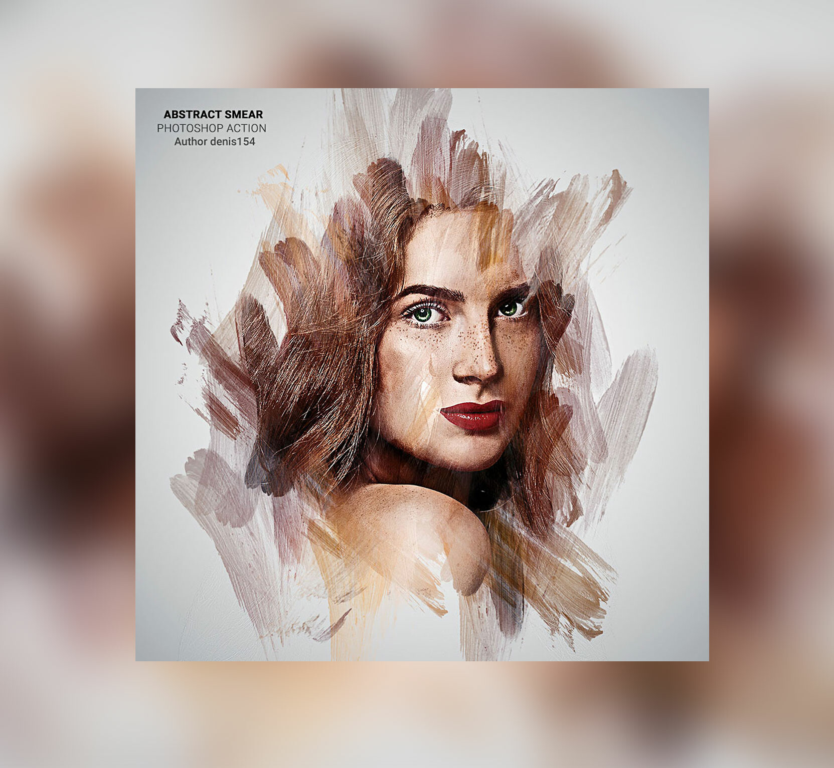 ArtStation - Effect Free Abstract Smear Photoshop Action