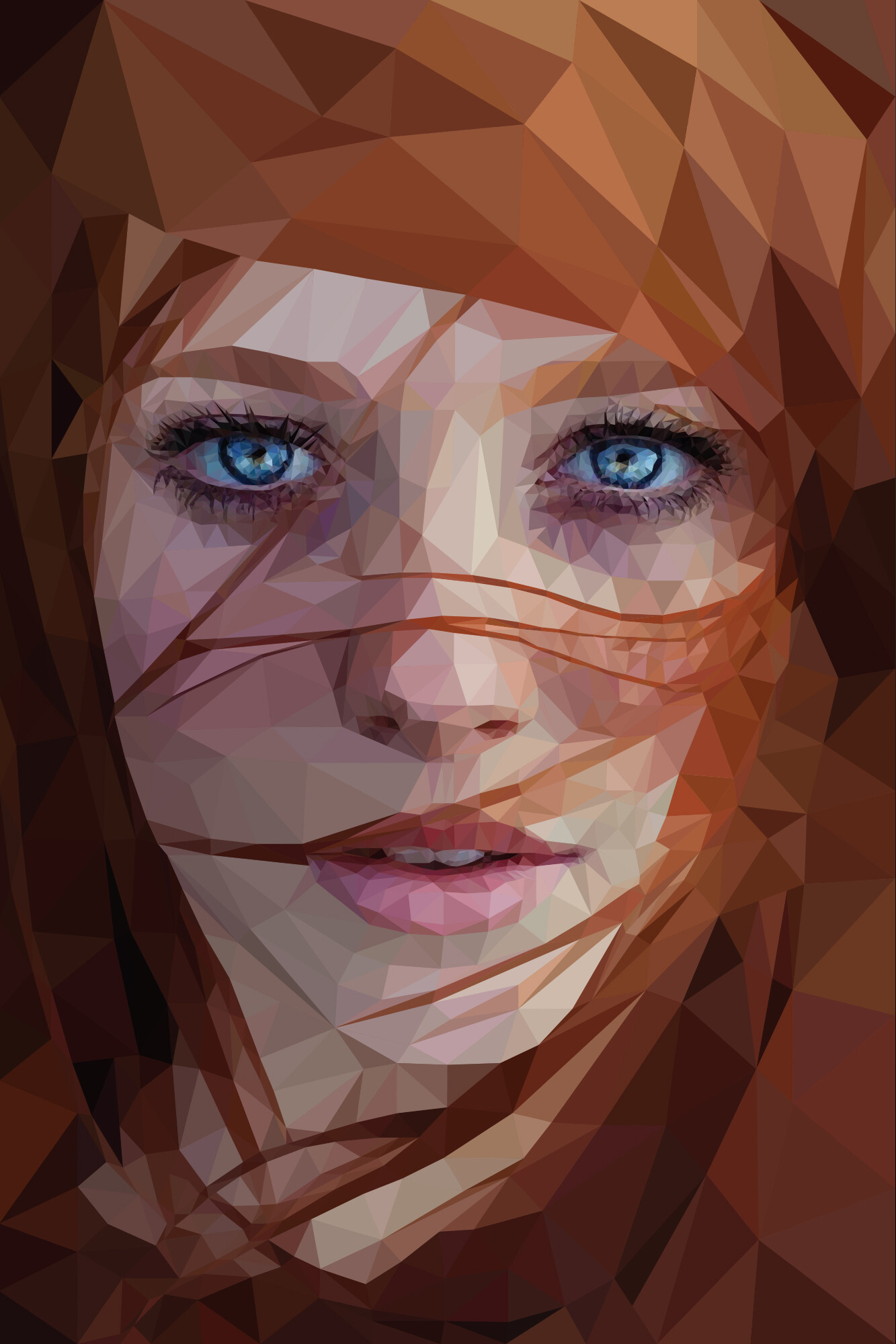 Leonardo Alcantara - Redhead Low poly style