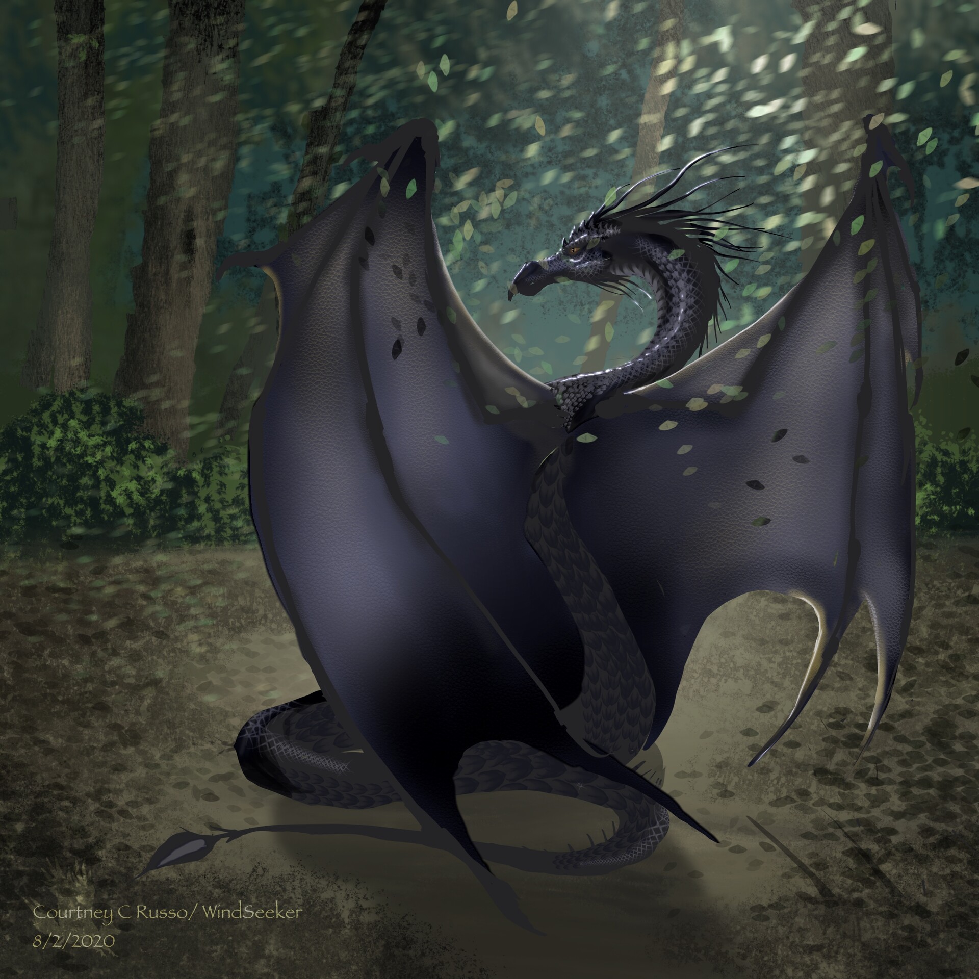 ArtStation - Black Dragon - Smaugust Day 2
