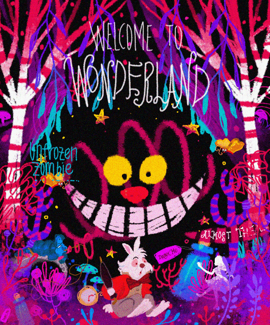 Trippy Alice I Eventyrland Gif Alice In Wonderland On Drugs GIFs