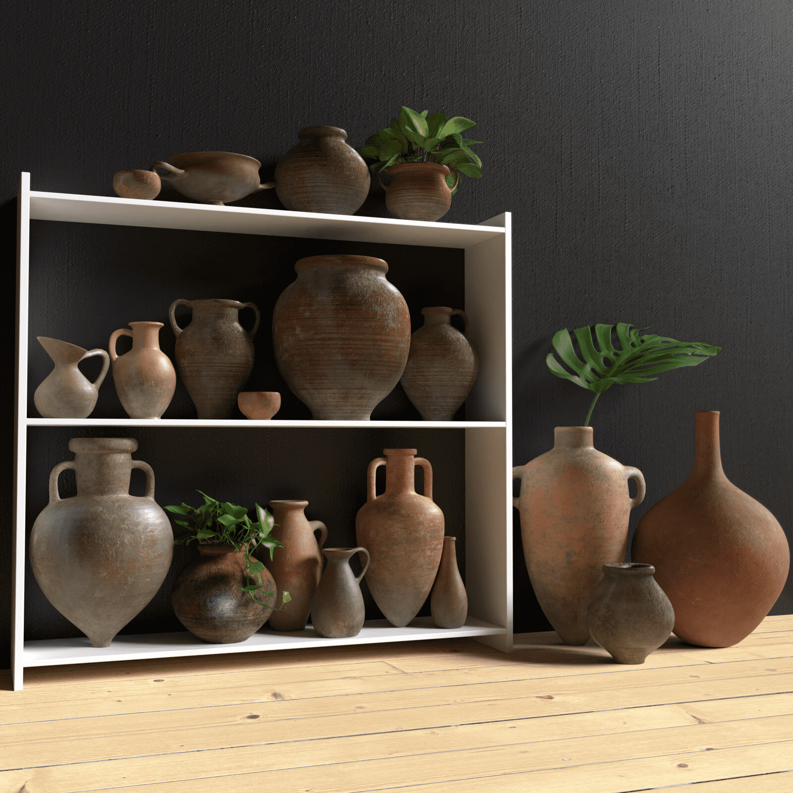 VFX models - Clay Pots and Jugs Collection 3D model