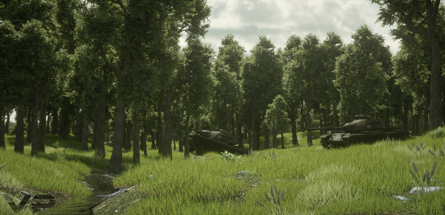 ArtStation - Tanks in the forest