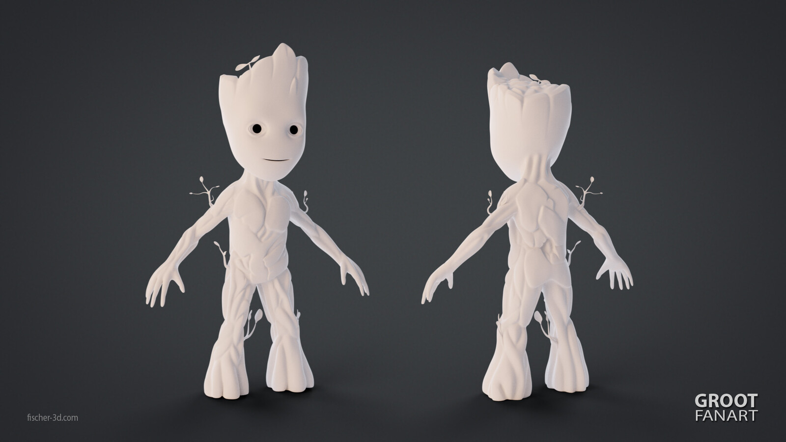 Sebastian Fischer - Baby Groot - Fanart