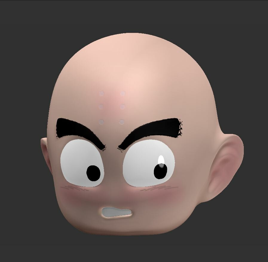 ArtStation - Krillin / Kuririn Dragon Ball inspired by the work of ...