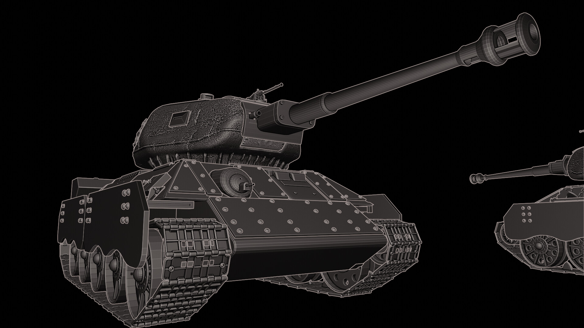 ArtStation - t 34 75-мм KwK.40 L48 Tanks