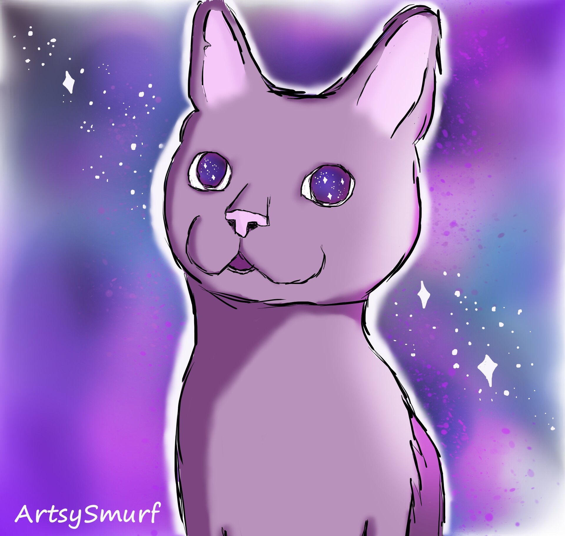 ArtStation - Galaxy cat
