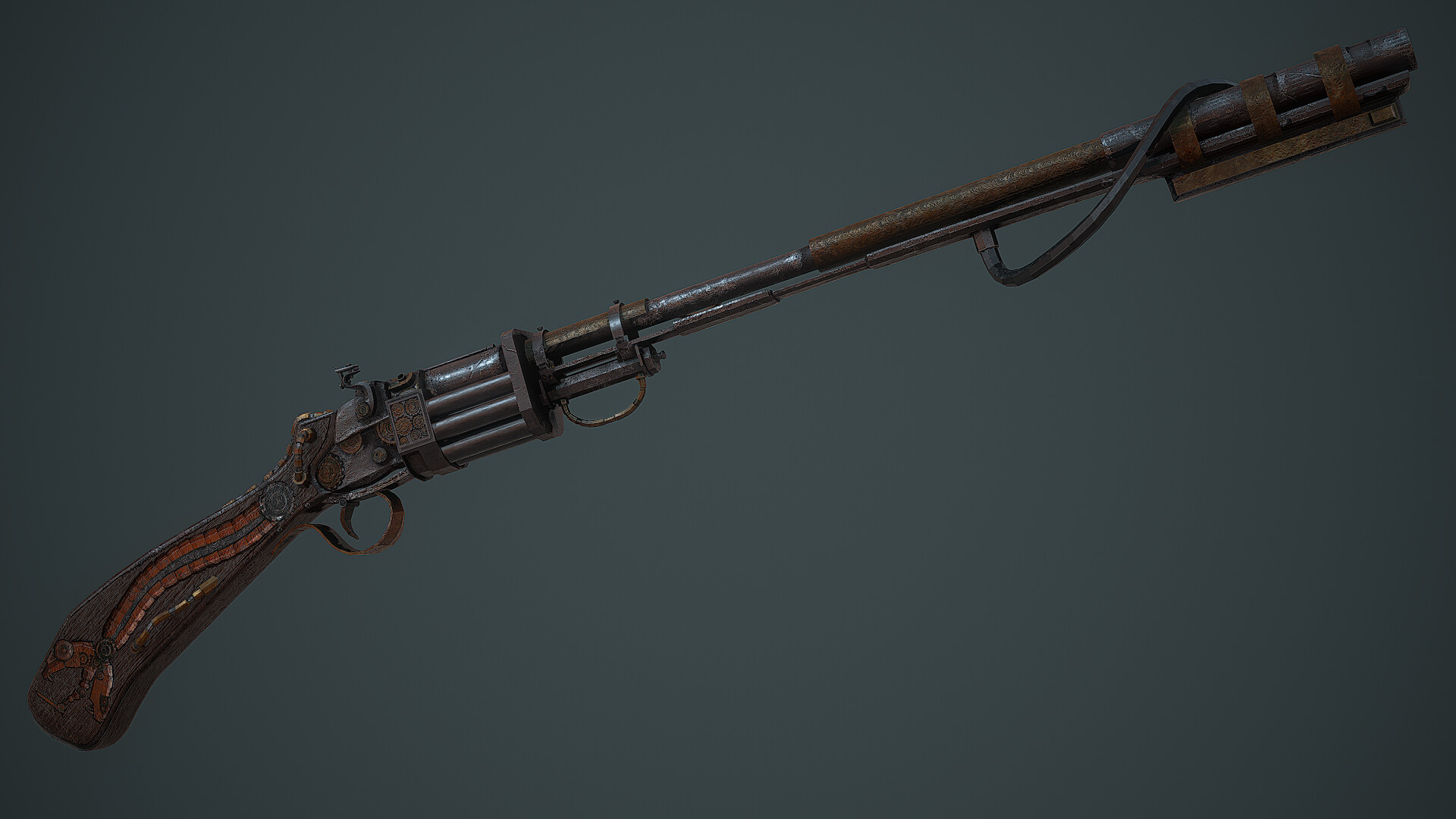ArtStation - Steampunk Rifle