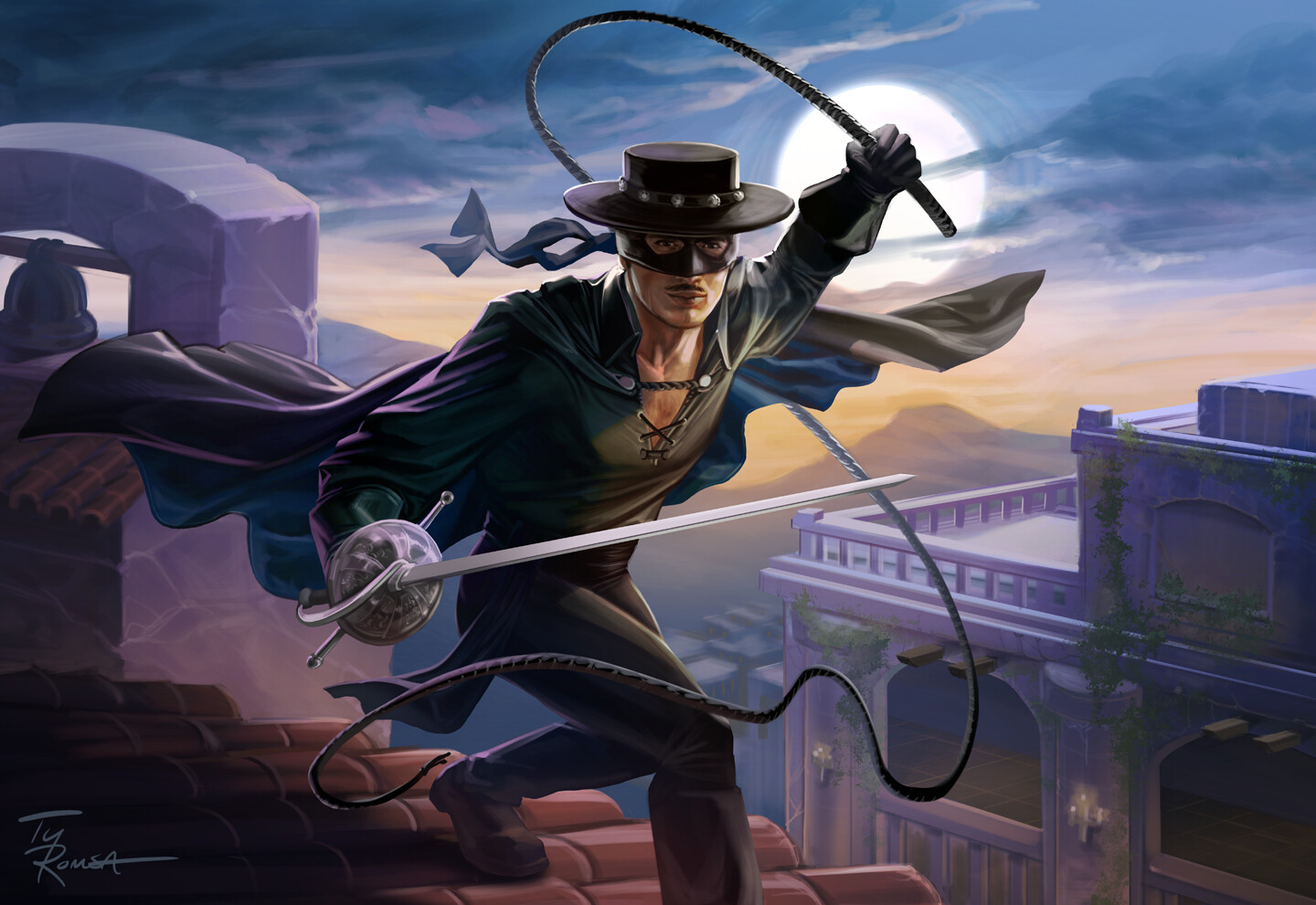 Artstation Zorro Action Figure Card Art