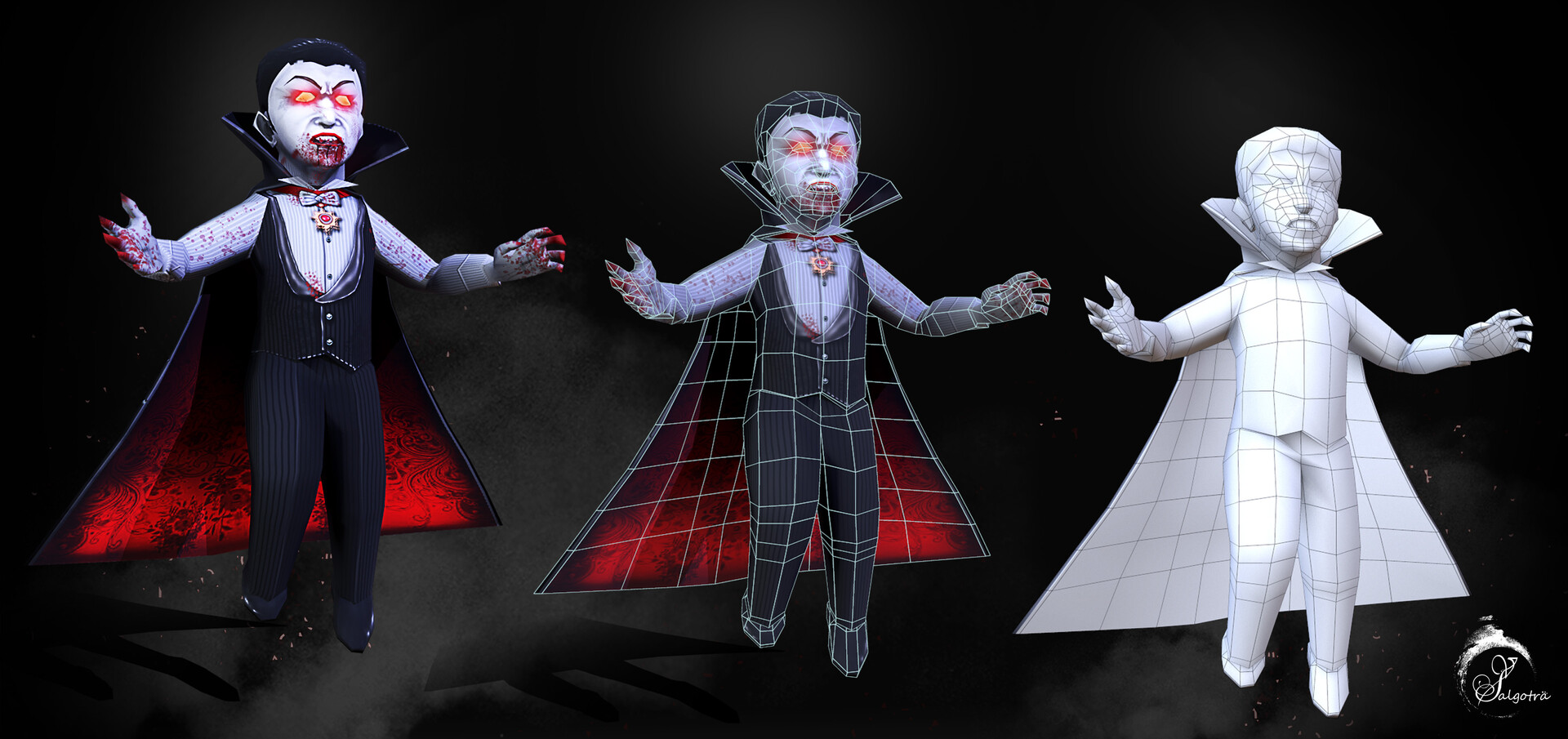 Vishal Salgotra - Dracula (Low poly Model)