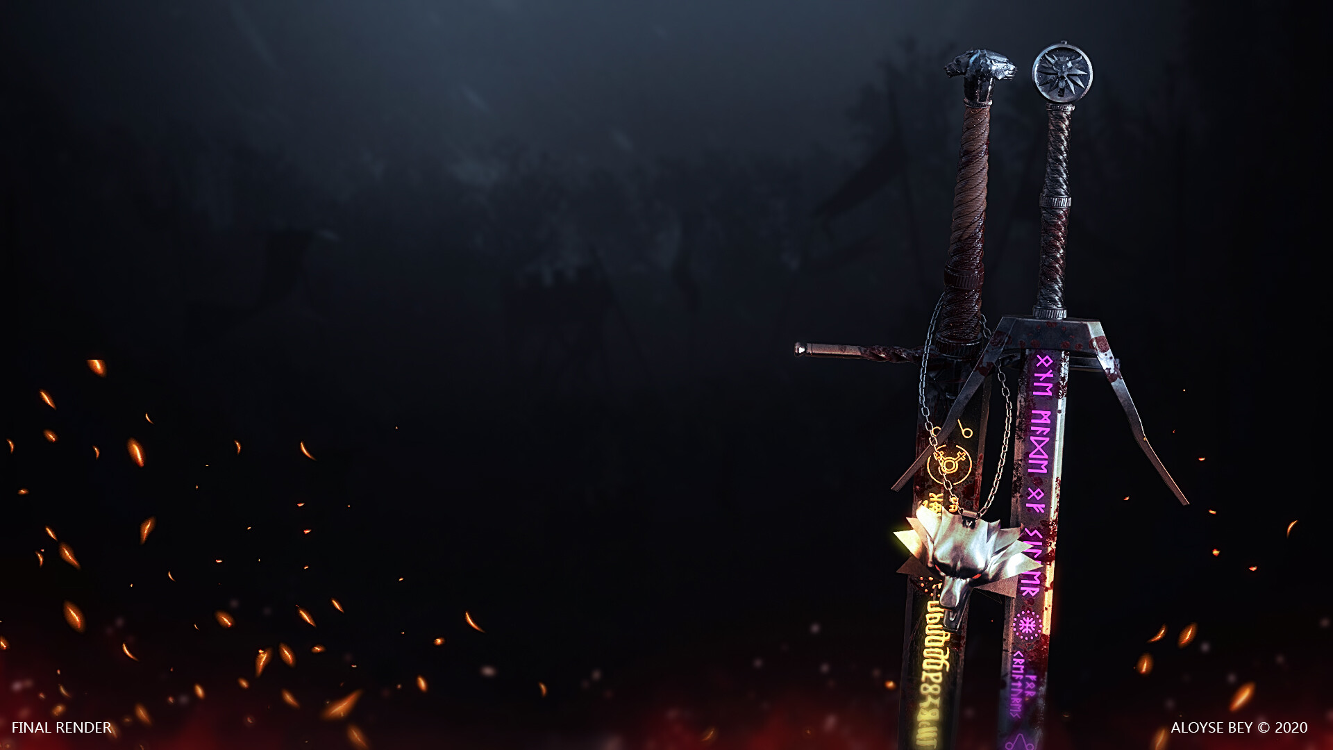 Orinium Studio - The Witcher 3 Swords