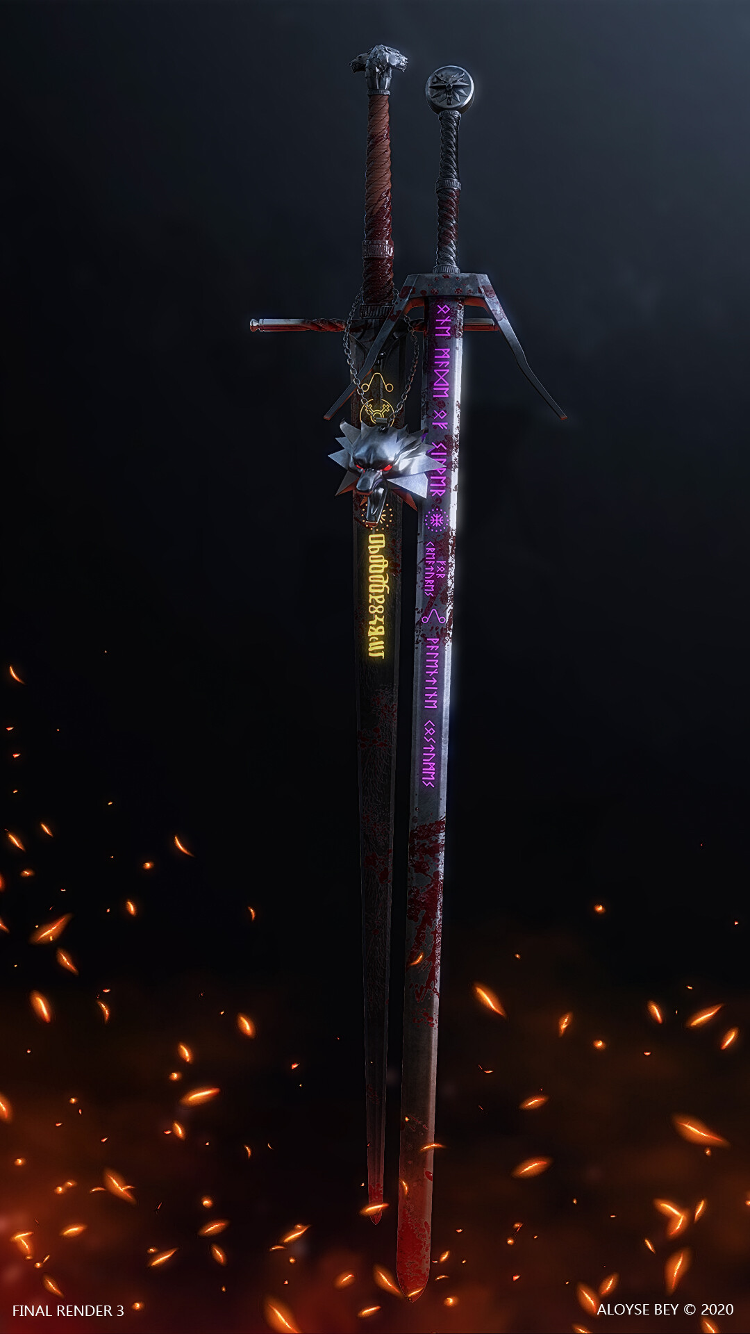 Orinium Studio - The Witcher 3 Swords