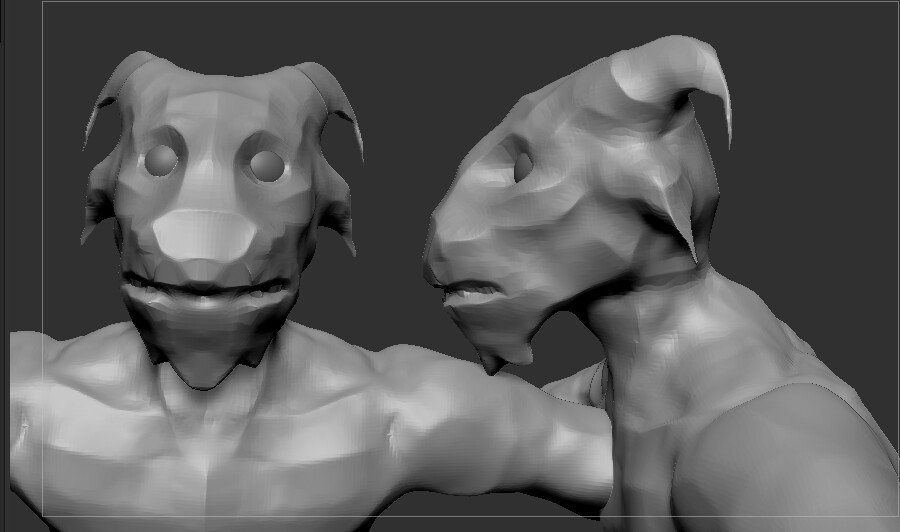 ArtStation - WIP Goat Man Character