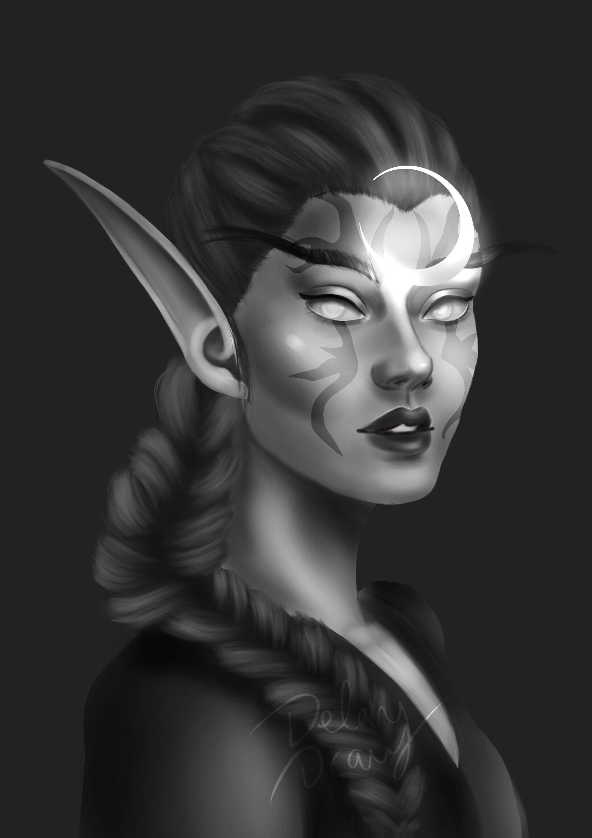 how to draw night elf