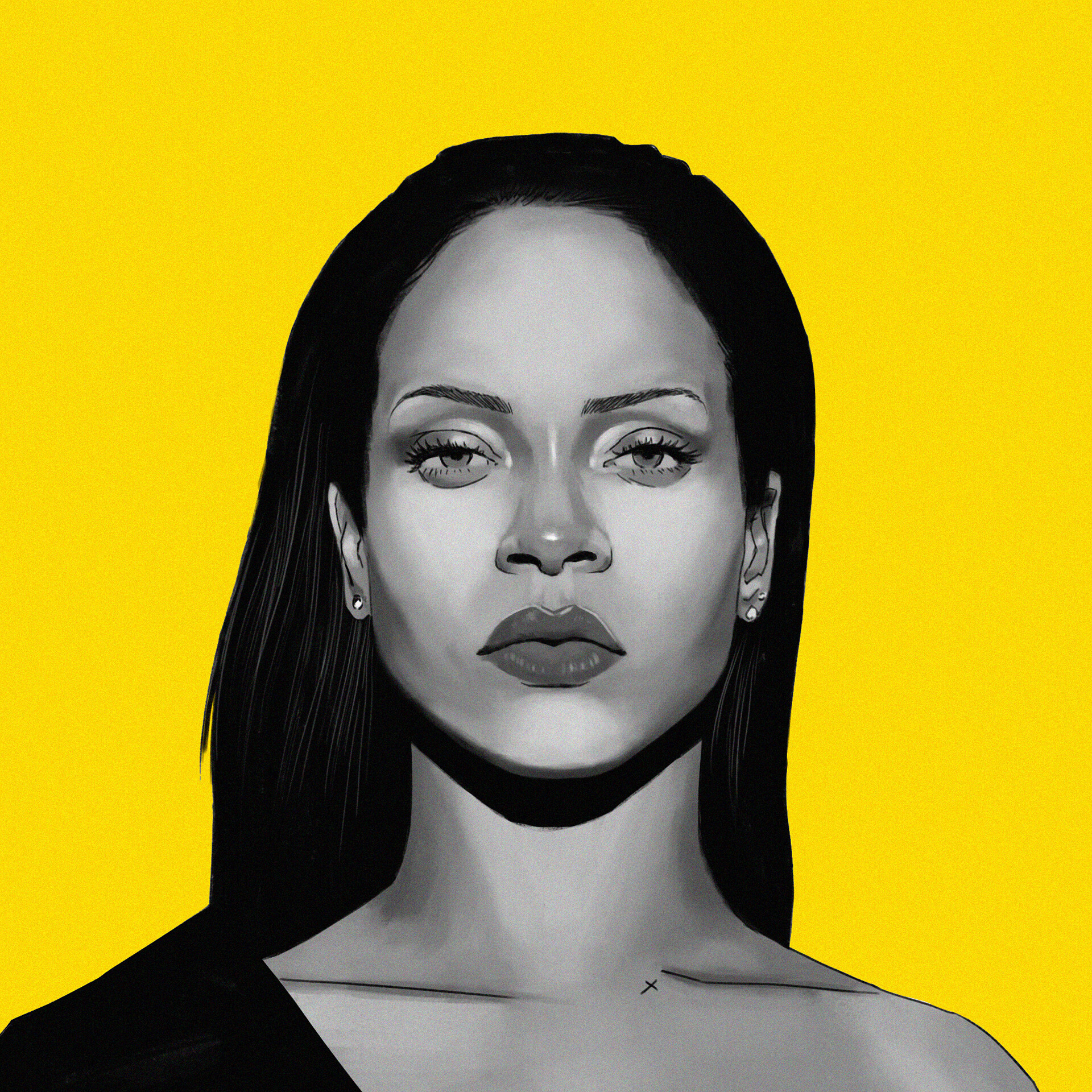 ArtStation - Rihanna portrait