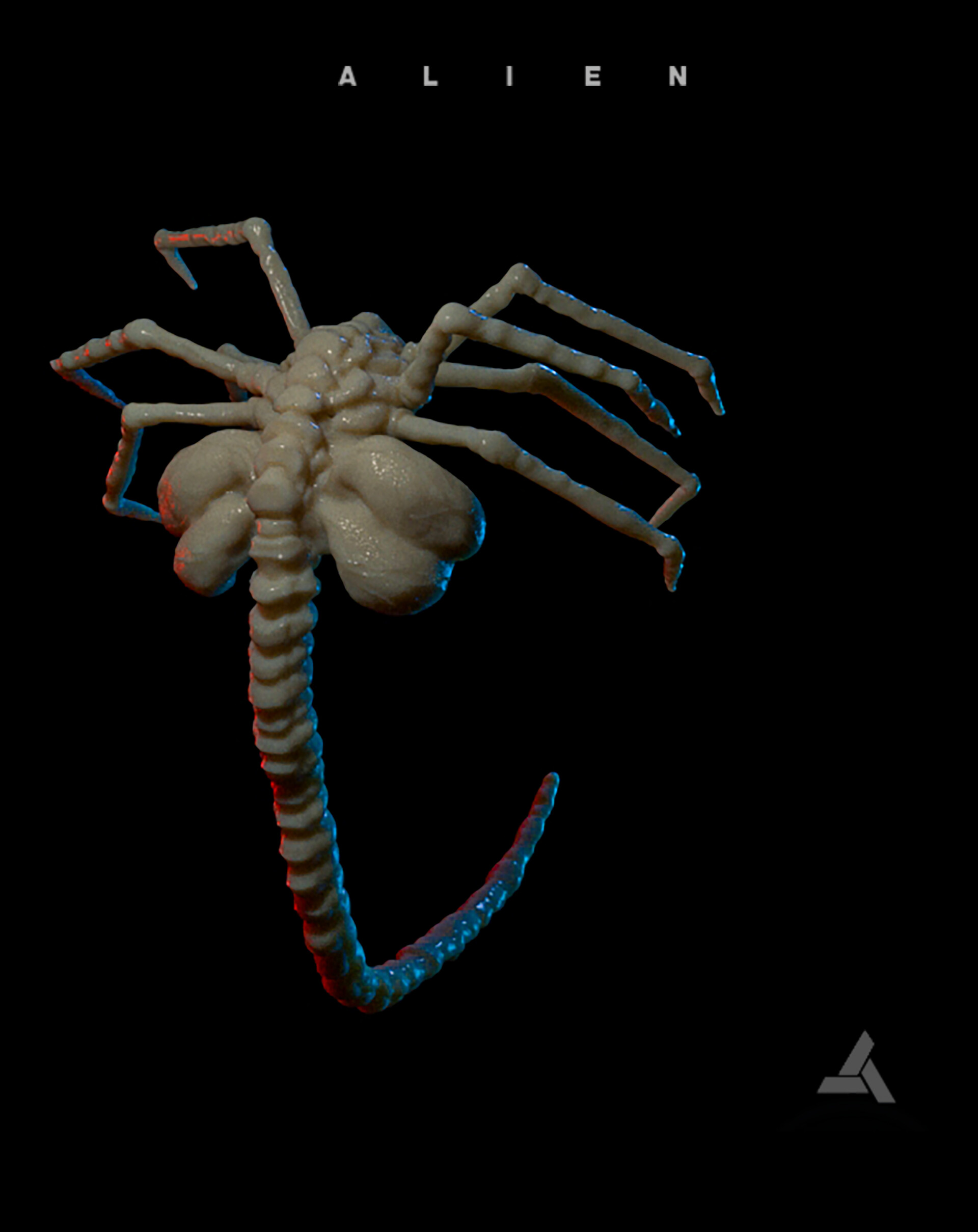 ArtStation - Alien Facehugger