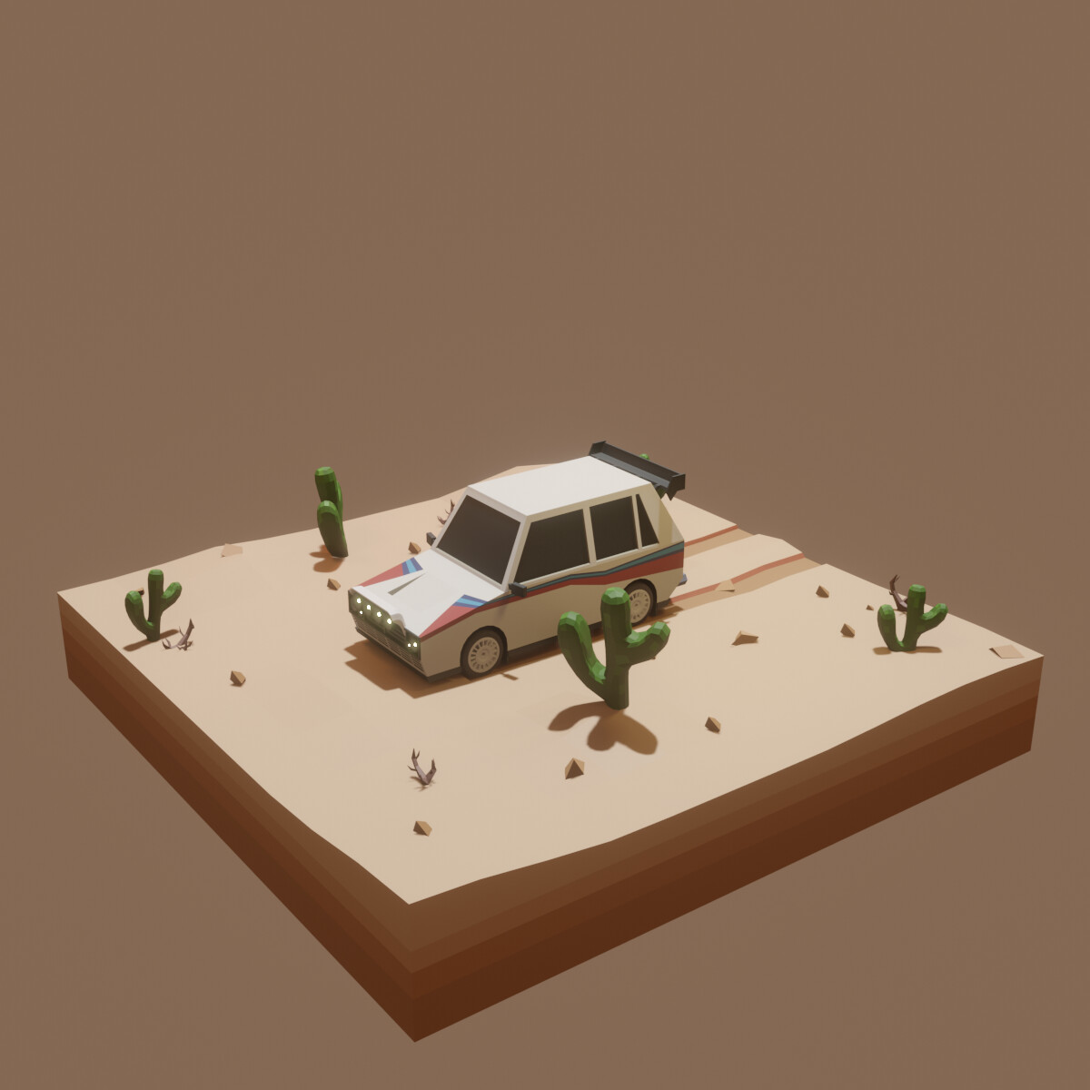 ArtStation - Low Poly Rally