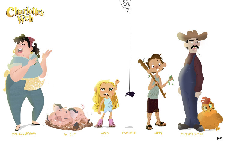 ArtStation - Charlottes web character lineup