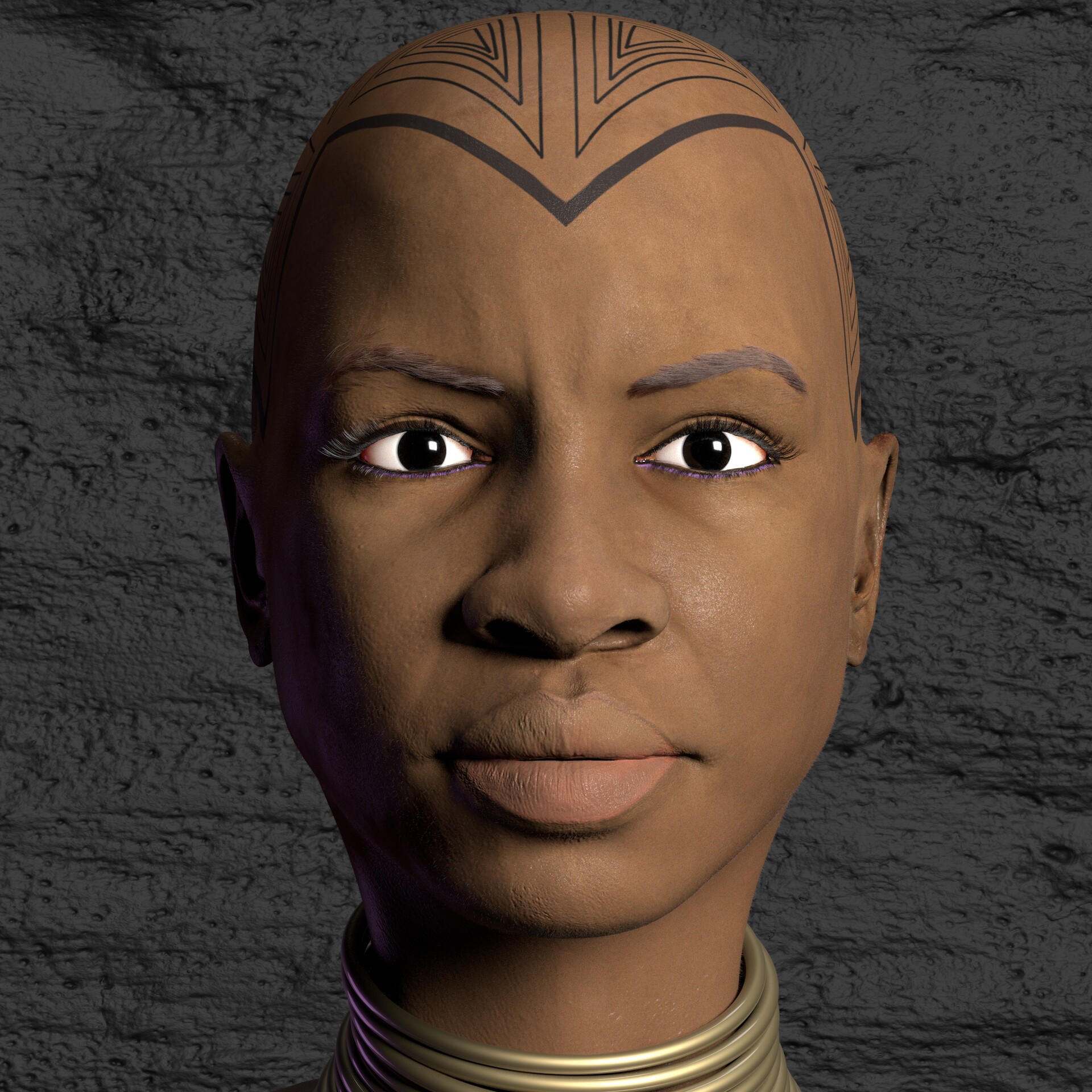 ArtStation - Okoye (black panther), Fan art.