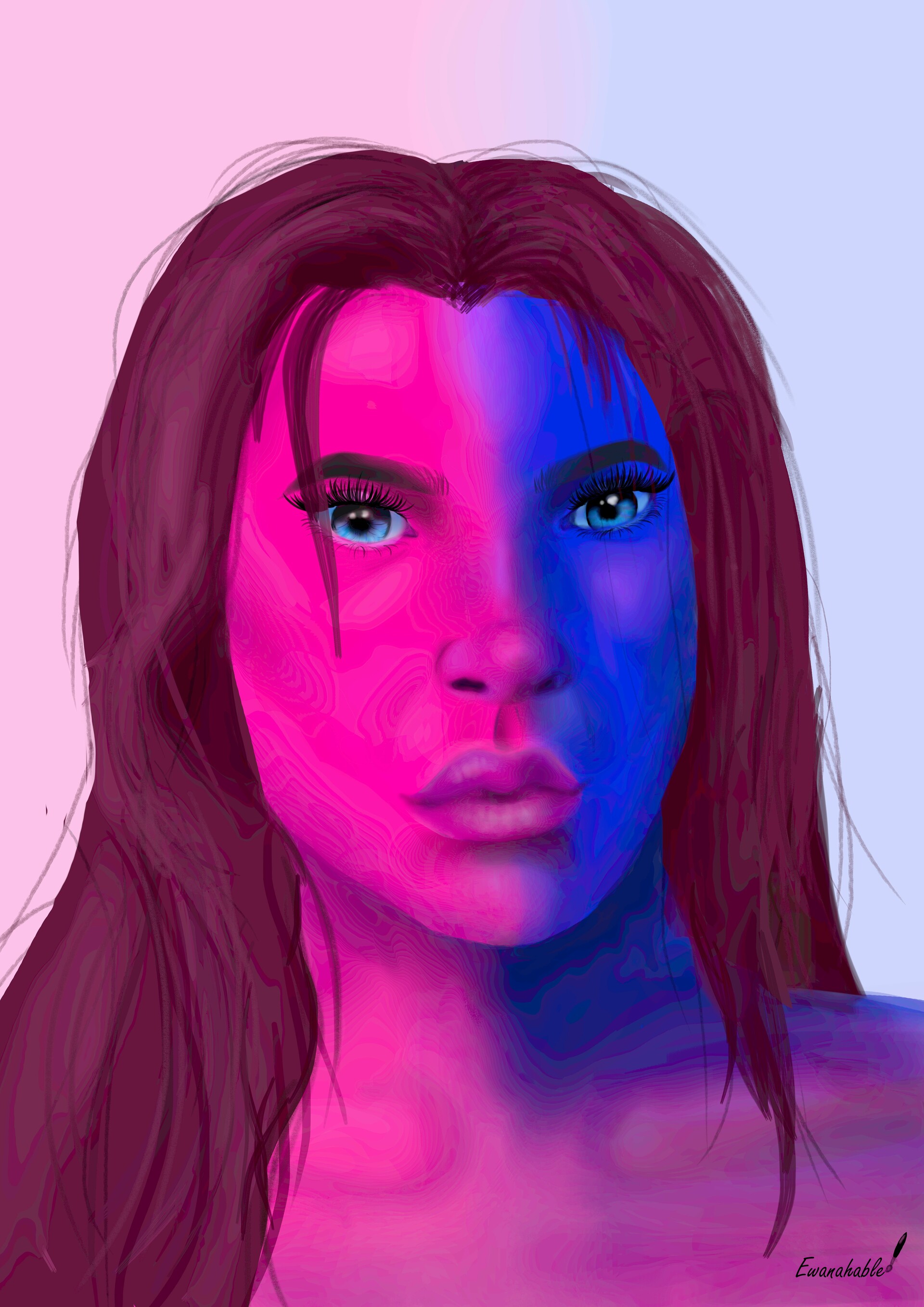 ArtStation - Neon face