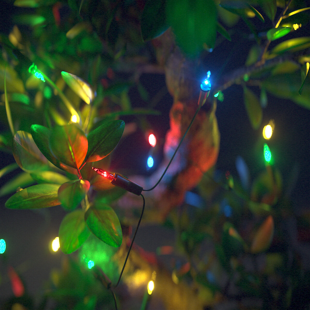 ArtStation - Rigged Christmas Lights 3D Model, Cinema 4D