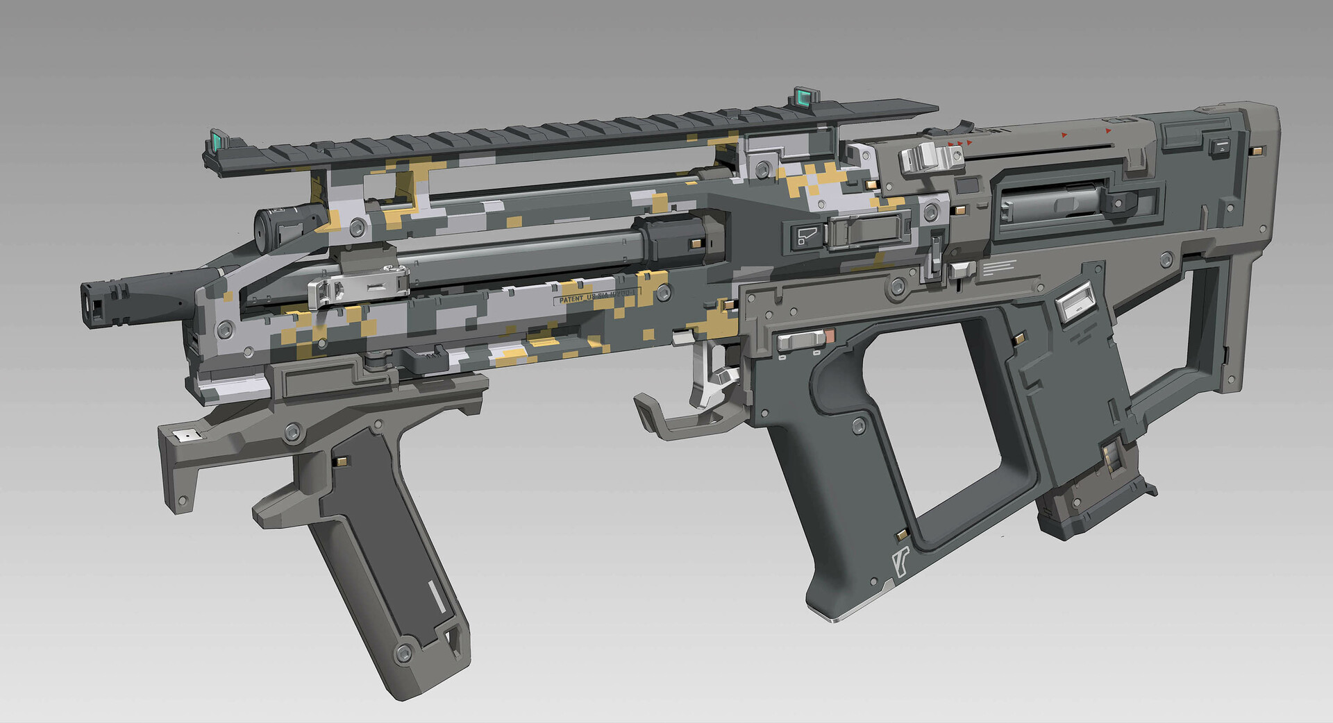ArtStation - long time ago,there was a boring gun....