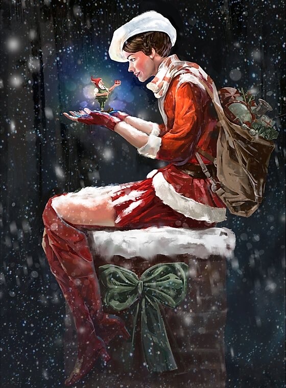 ArtStation - Santa Girl