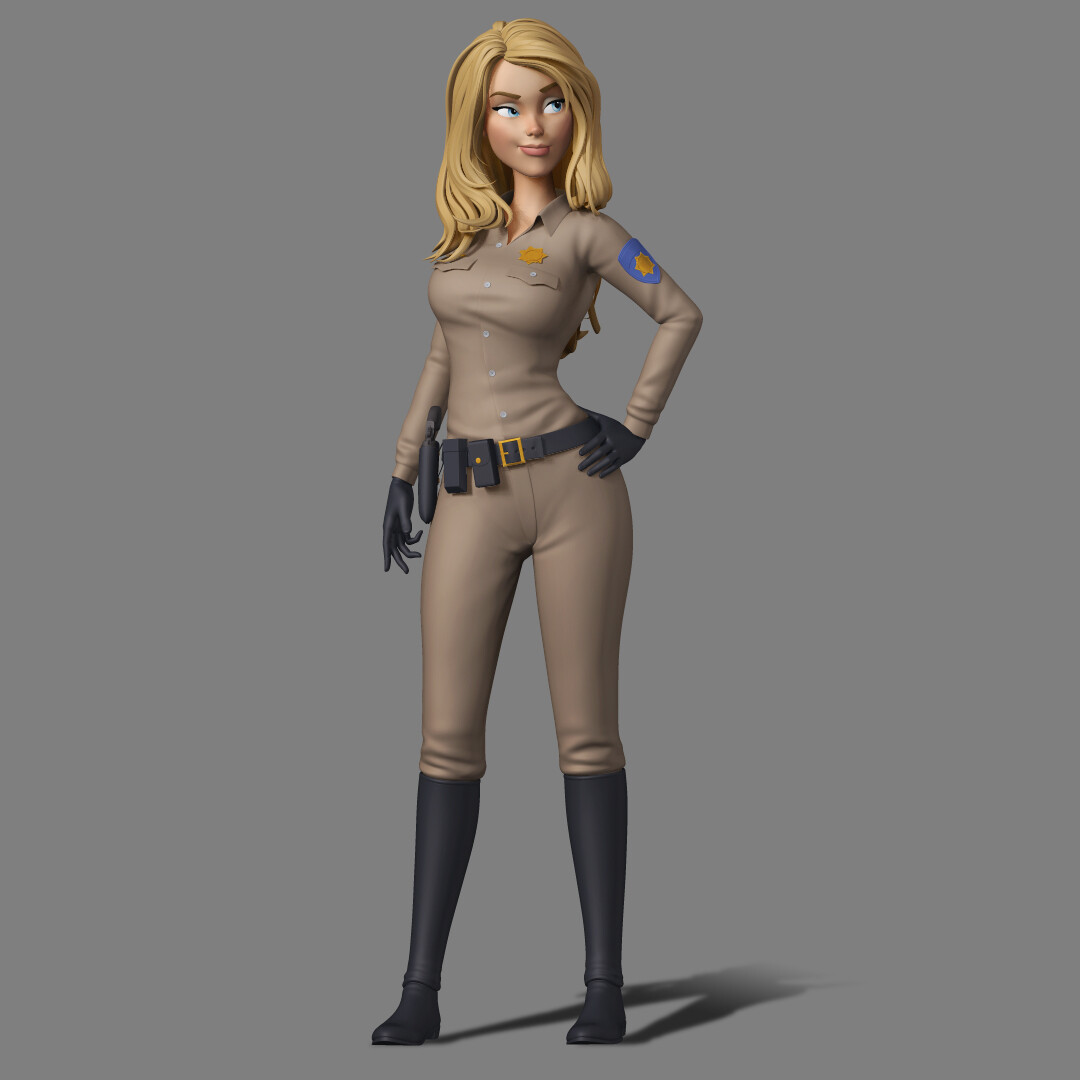 Artstation Scoob Police Girl