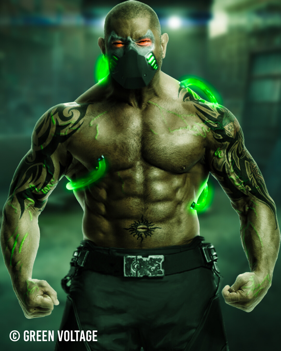 ArtStation - Dave Bautista as Bane ArtStation - Dave Bautista as Bane