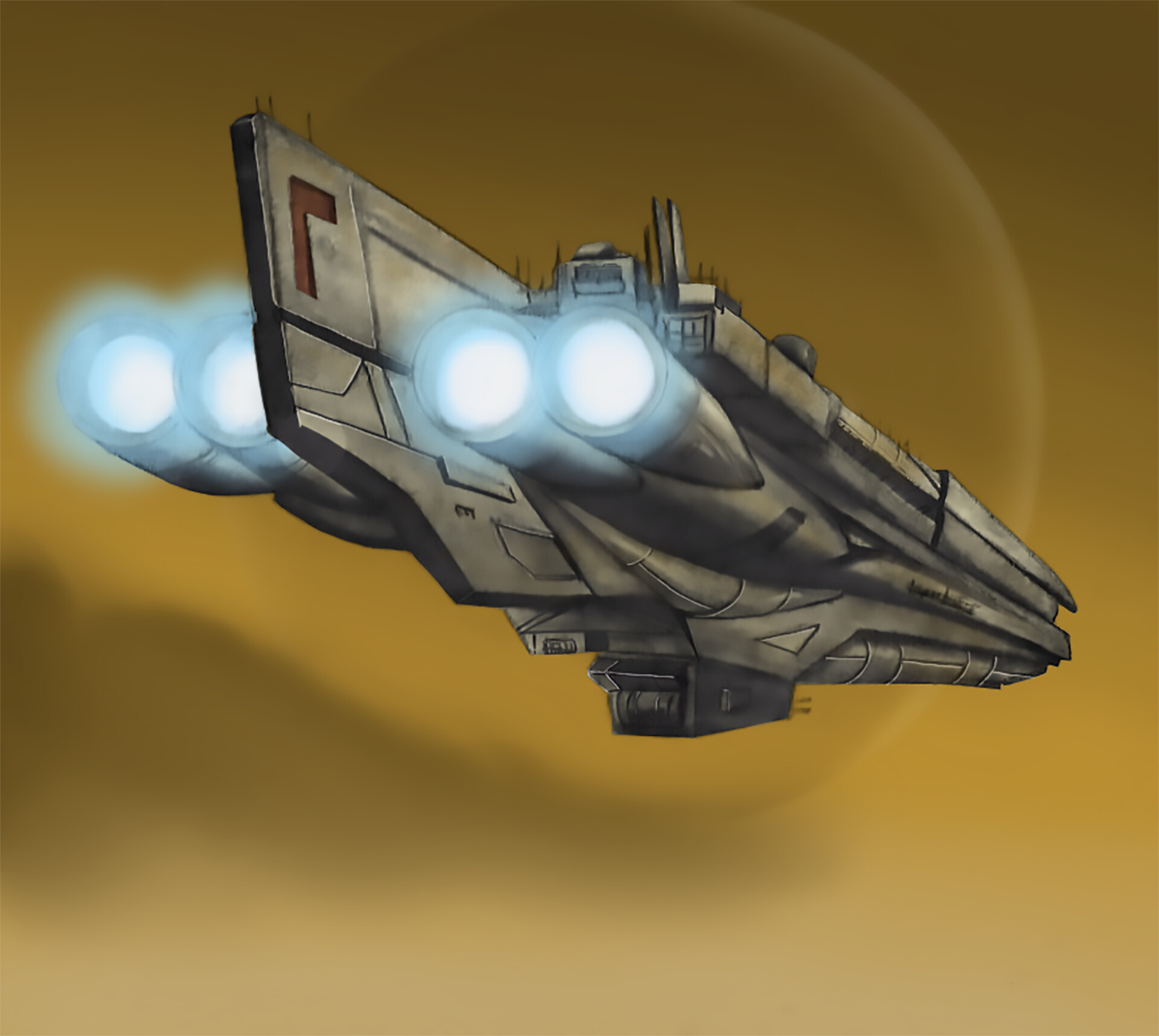 ArtStation - Landing under alien skies