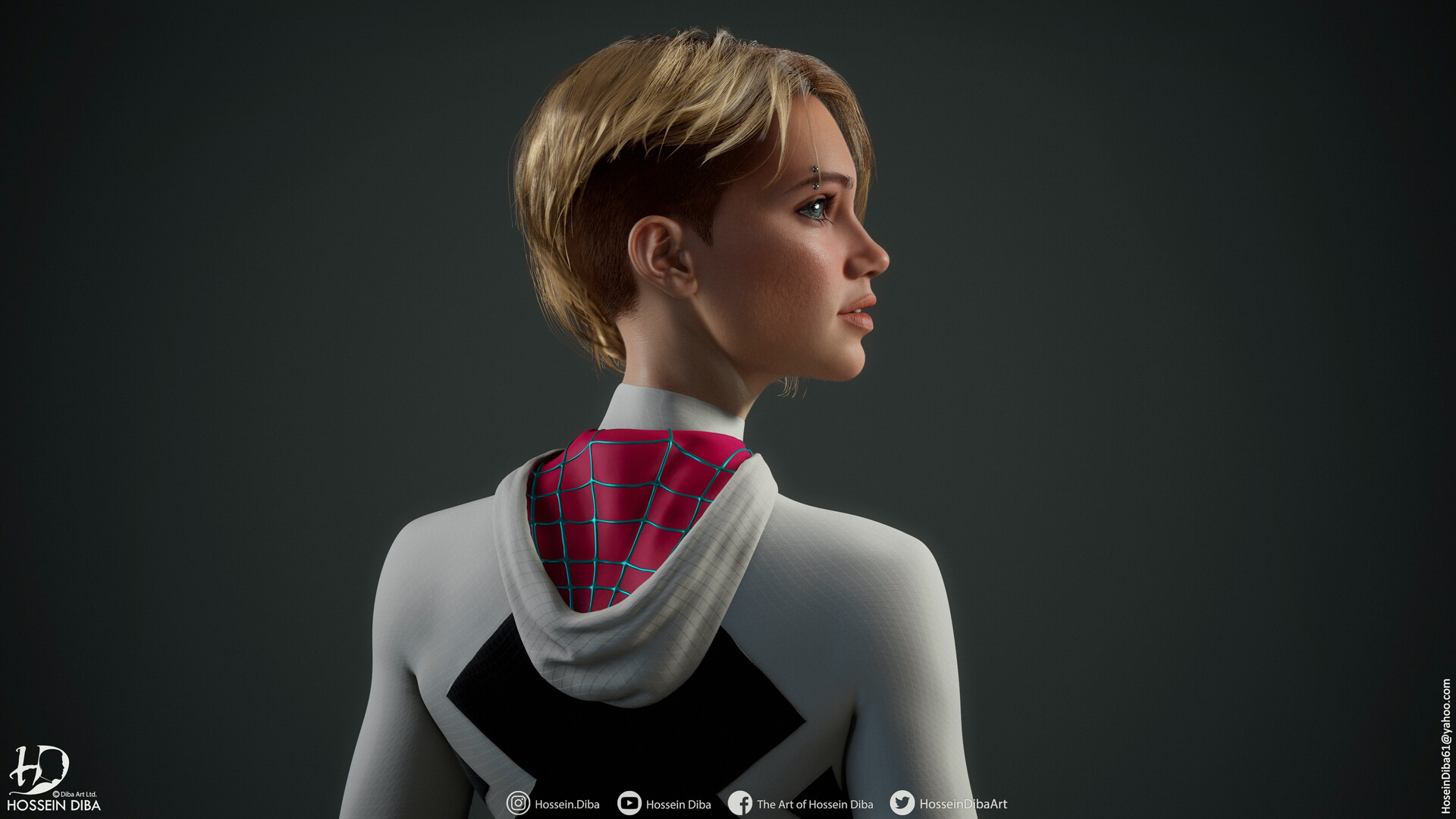 Hossein Diba 3d Model Of Gwen Stacy Real Time