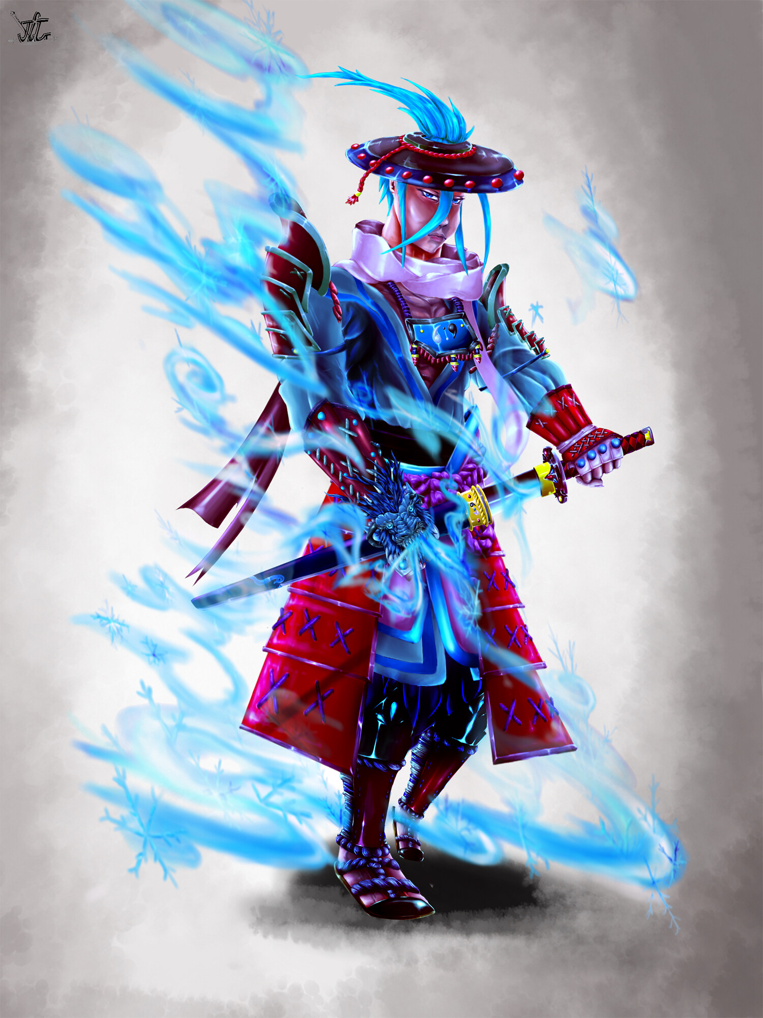 ArtStation - Lone Samurai (redone)